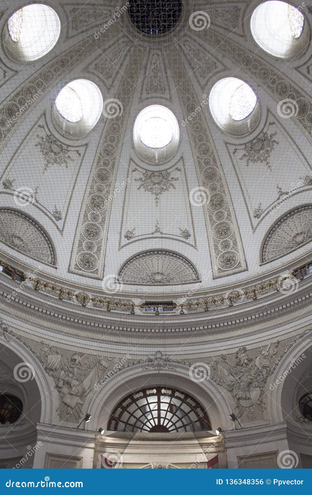 Baroque dome inside editorial photo. Image of christian - 136348356
