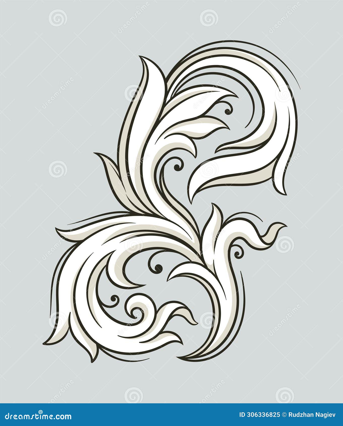 Baroque Element Vector Concept Stock Vector - Illustration of baroque ...