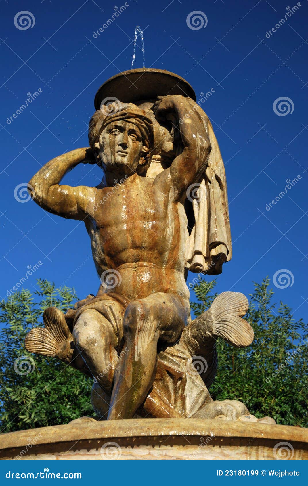 Baroque Fountain Statue stock image. Image of fountain - 23180199