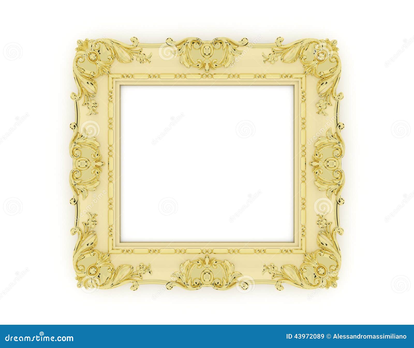 Baroque frame stock illustration. Illustration of grunge - 43972089