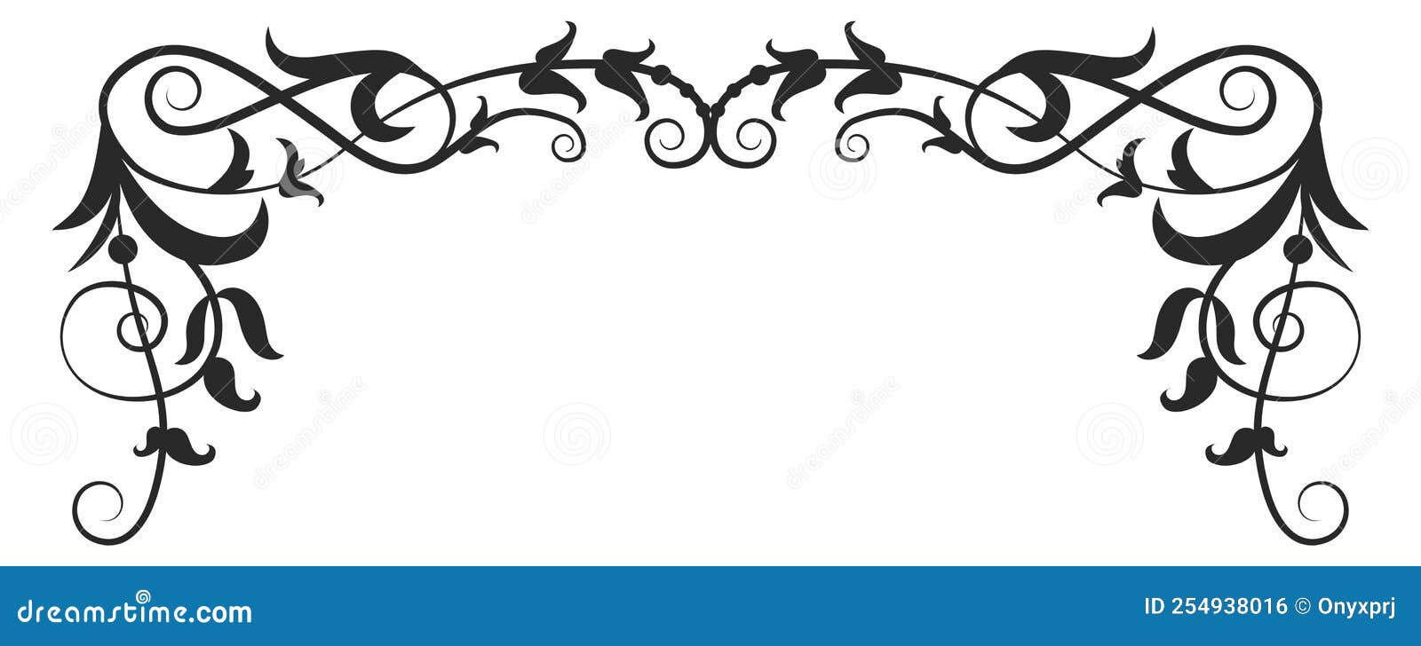 Baroque Frame. Luxury Decorative Filigree Page Border Stock Vector ...