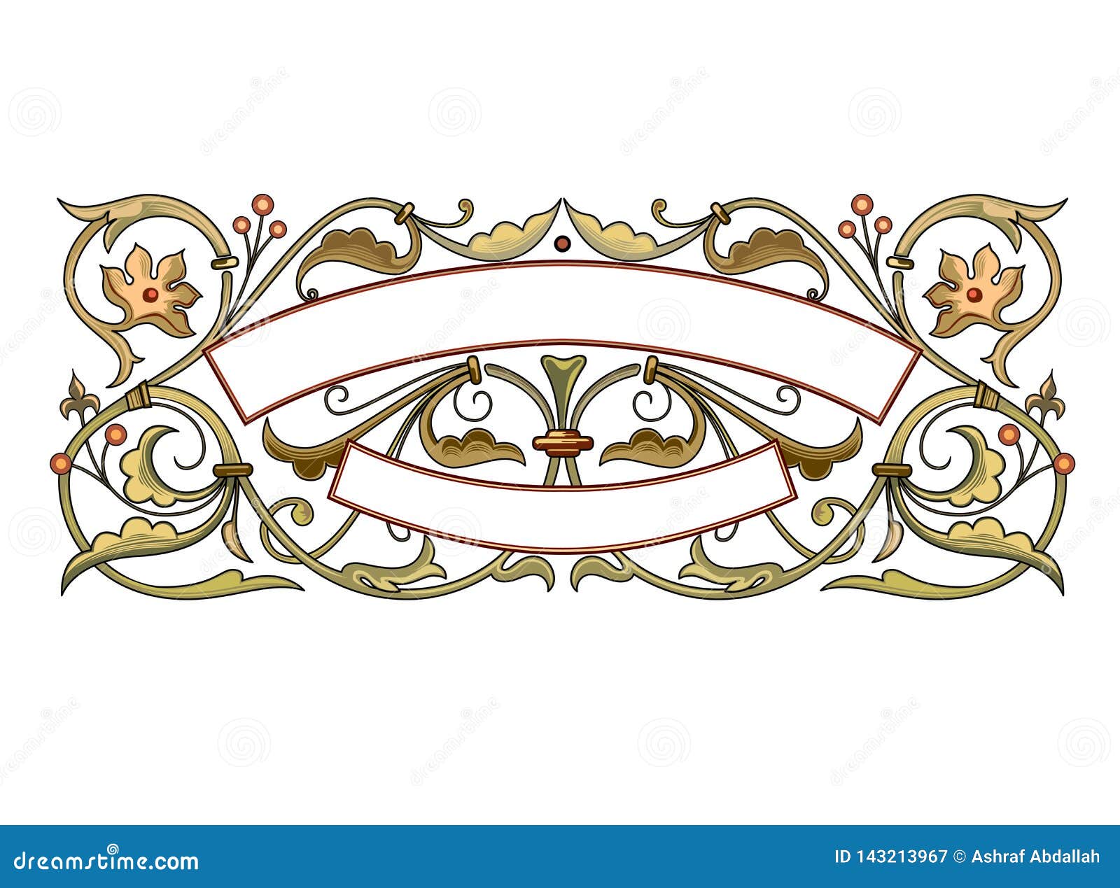 Vector - Baroque Frames and Decorative Elements - Vintage Banner with ...