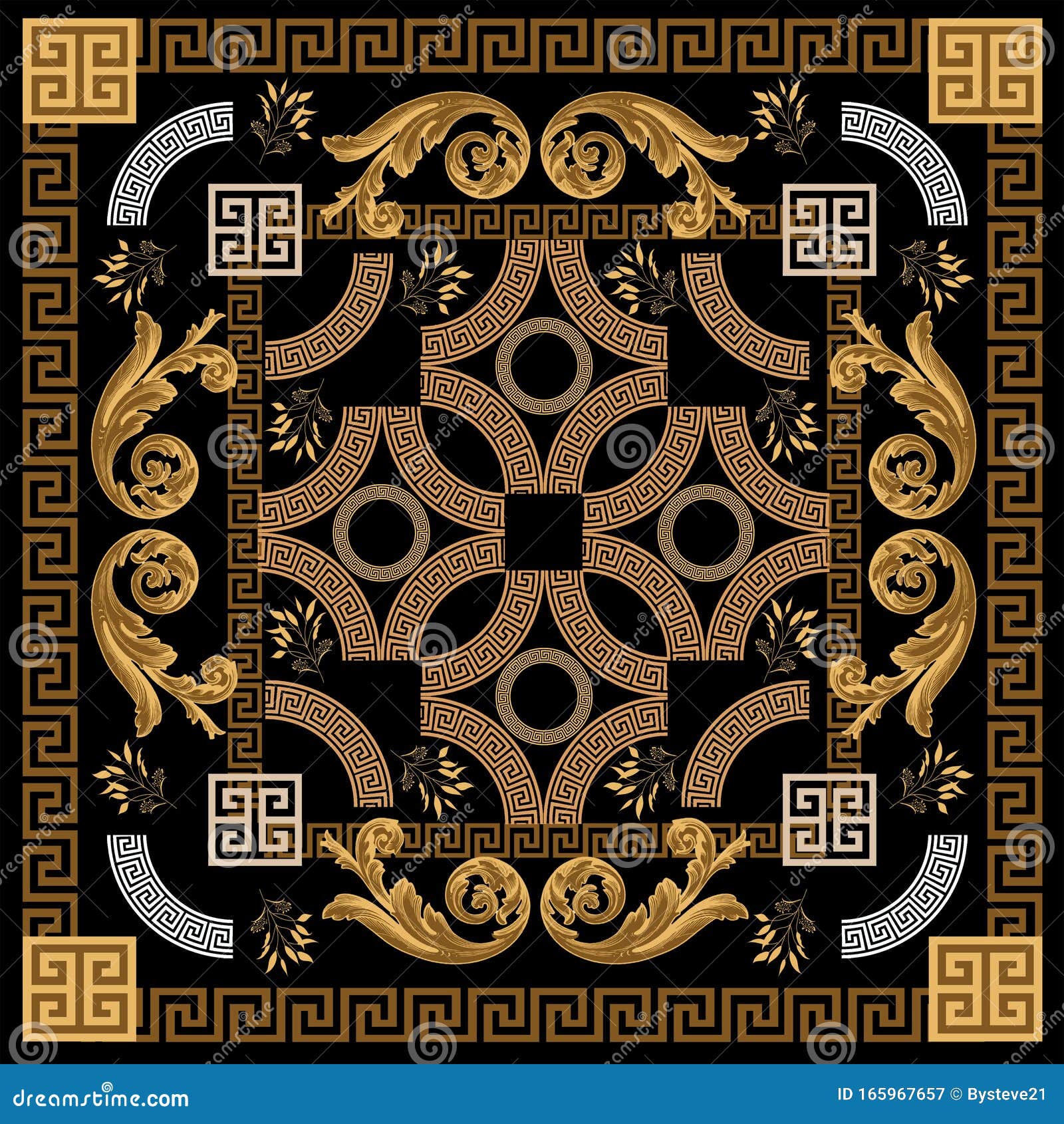 Greek Key Design. Seamless Greek Texture Pattern. Cartoon Vector ...