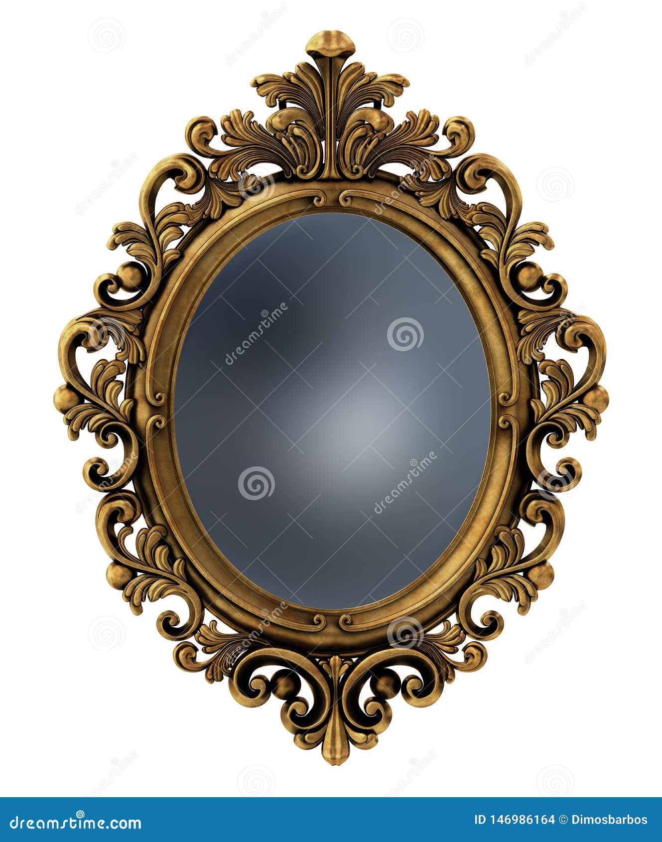 Baroque Oval Frame