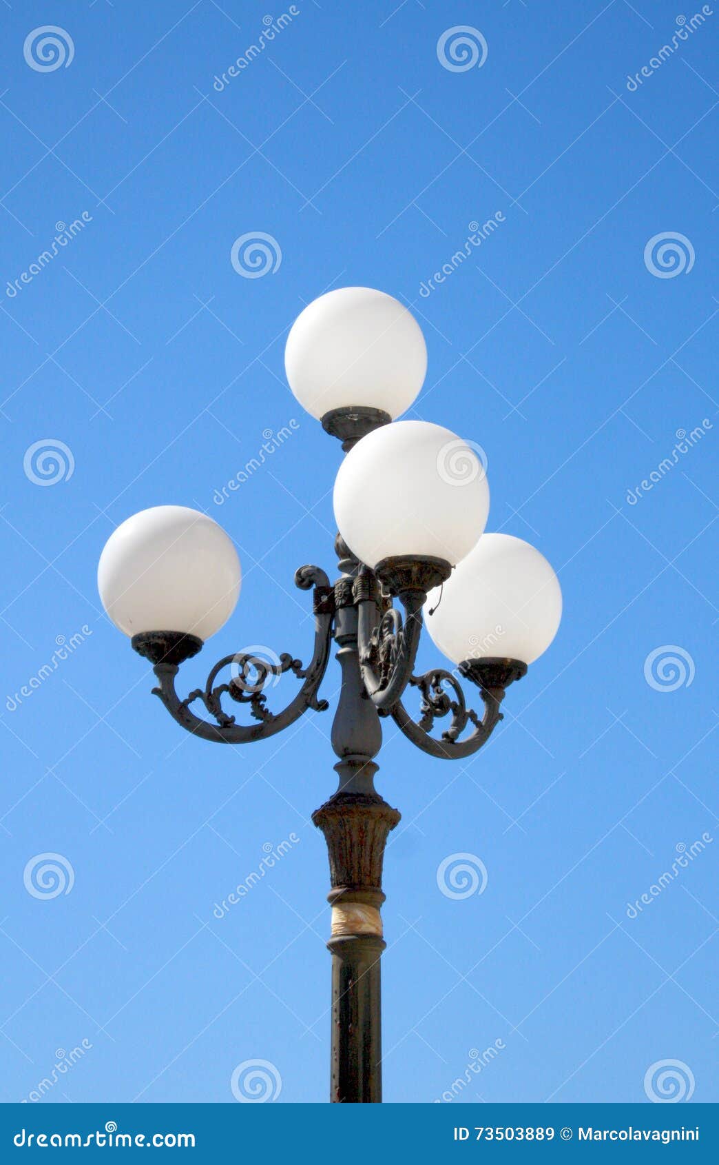 Baroque Lamp post stock image. Image of tourism, architecture - 73503889