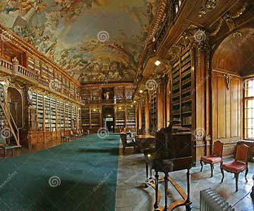 Baroque library stock photo. Image of retro, attraction - 5787954