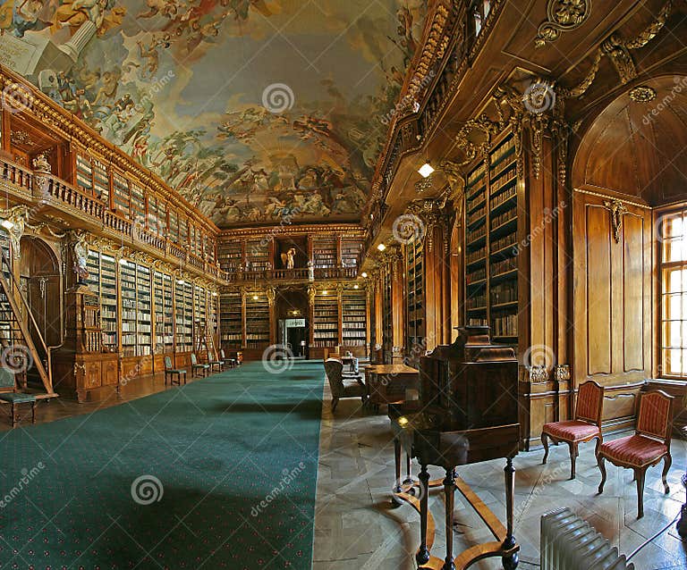 Baroque library stock photo. Image of retro, attraction - 5787954