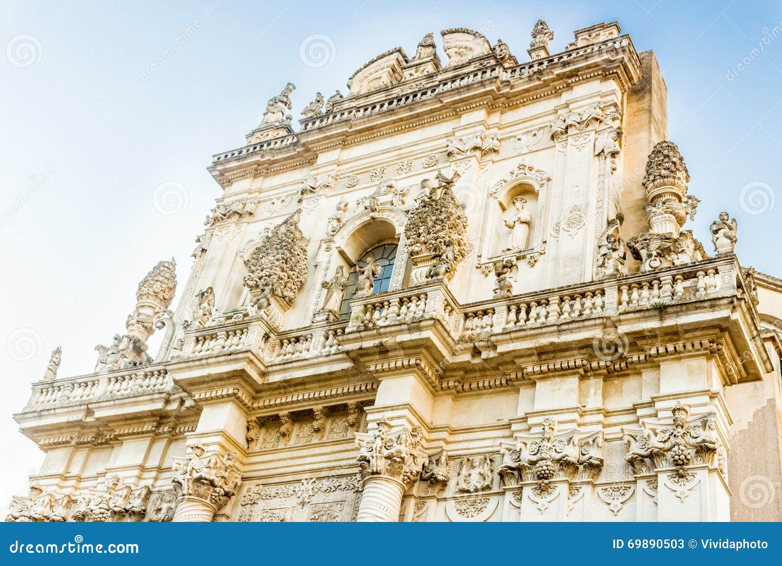 Baroque palaces of Lecce stock image. Image of outdoor - 69890503