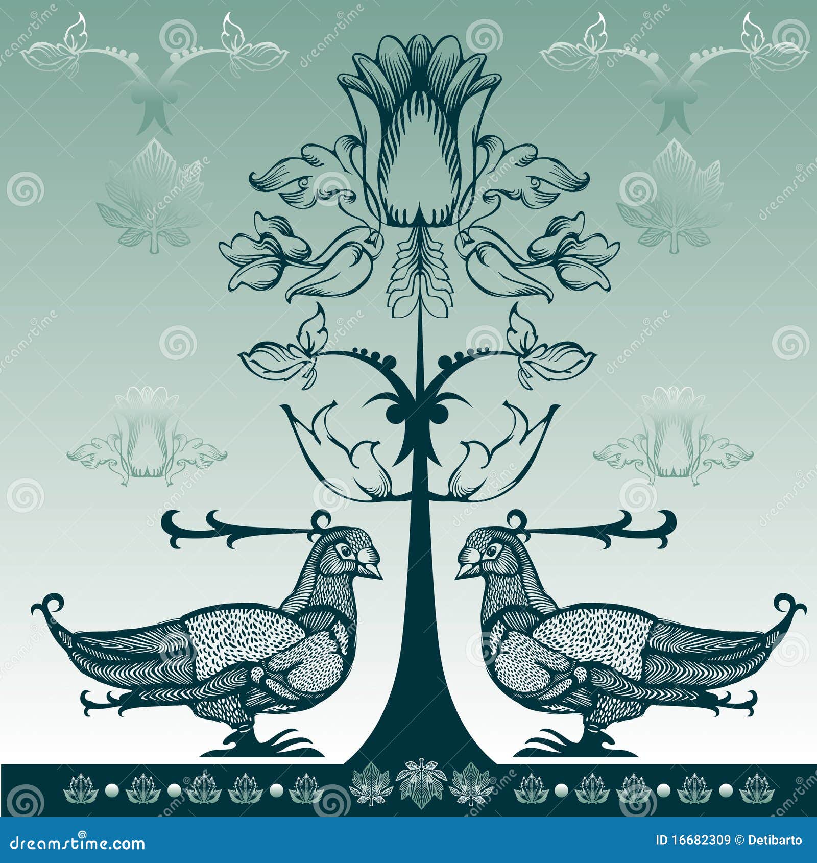 Baroque_pattern06 stock illustration. Illustration of backgrounds ...