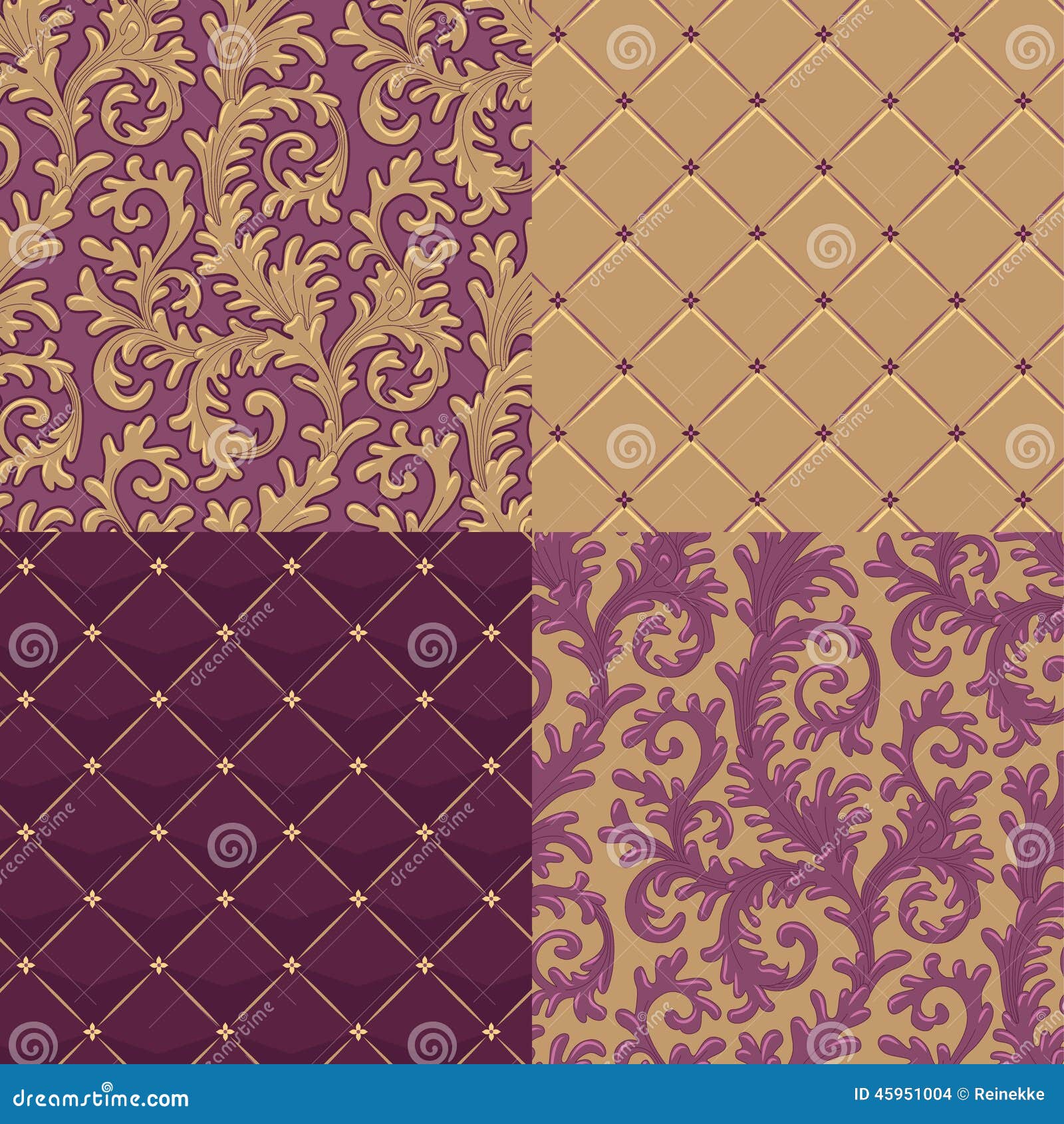 Baroque patterns stock vector. Illustration of elegant - 45951004