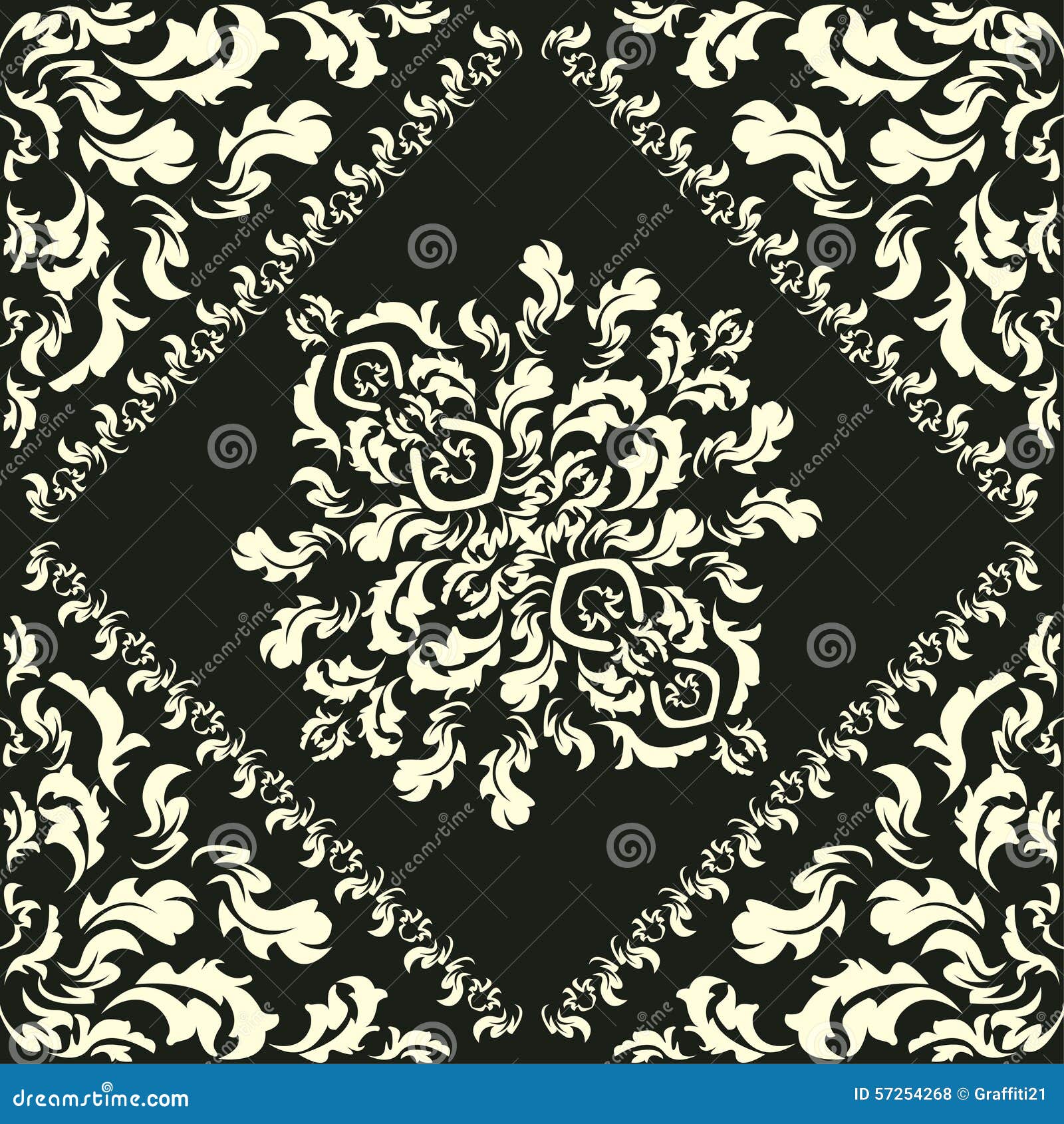 Baroque Seamless Pattern stock vector. Illustration of renaissance ...