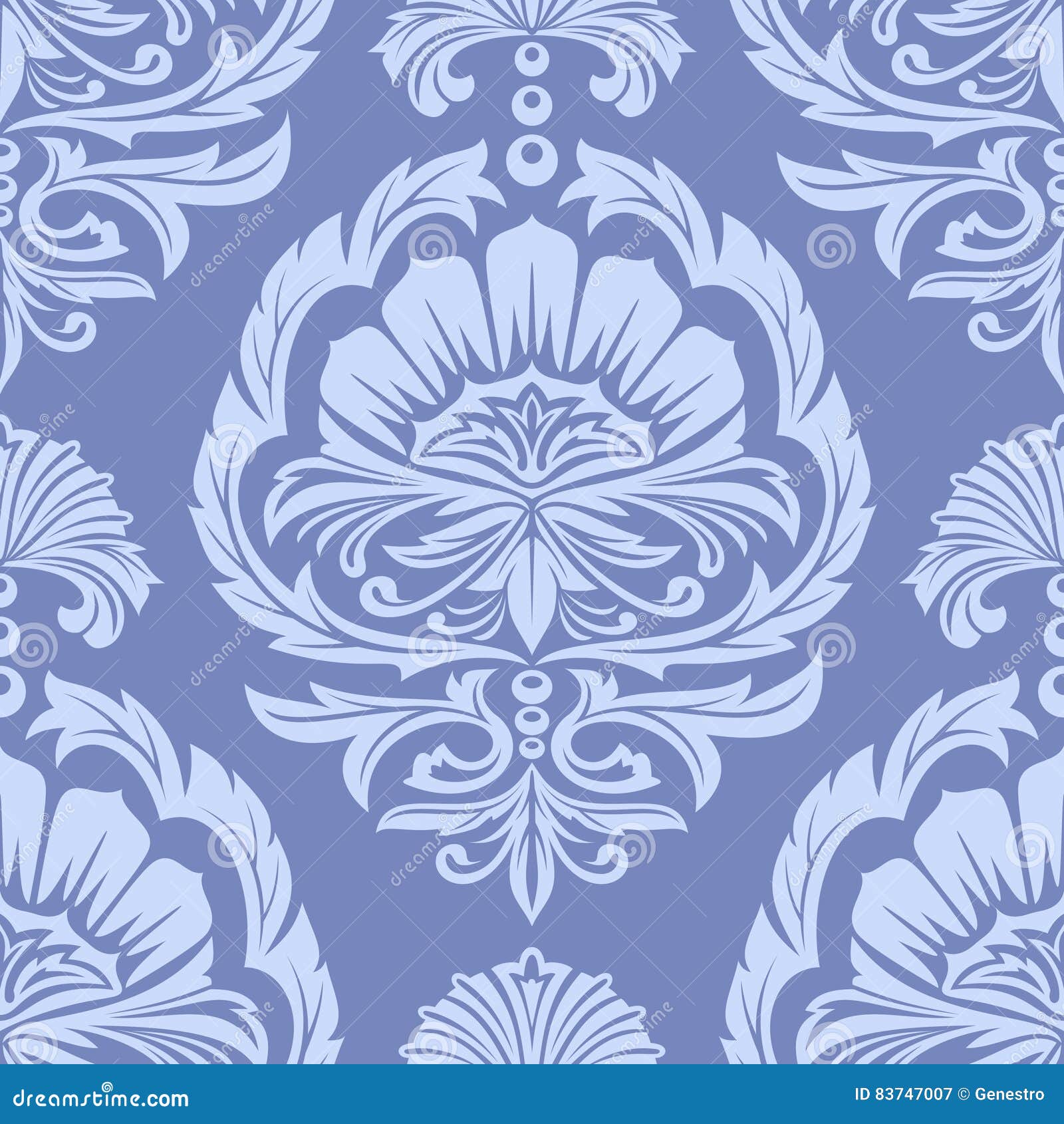 Baroque Seamless Pattern stock illustration. Illustration of oriental ...