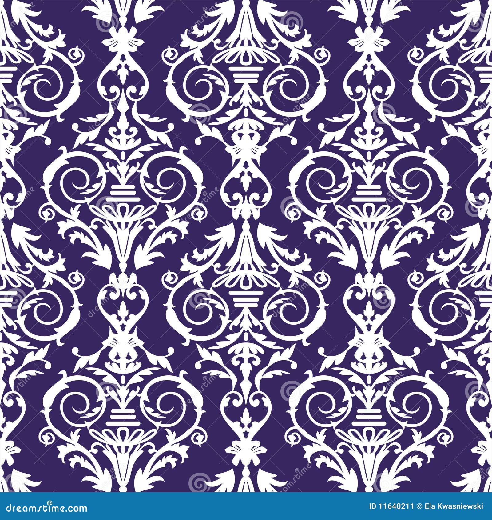 Baroque Seamless Pattern, Vector Illustration Stock Vector ...