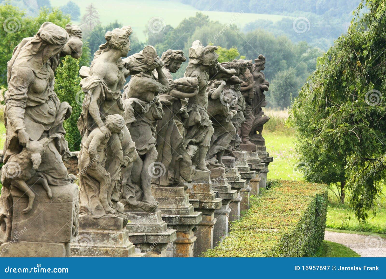 Baroque statues stock image. Image of exterior, matthias - 16957697