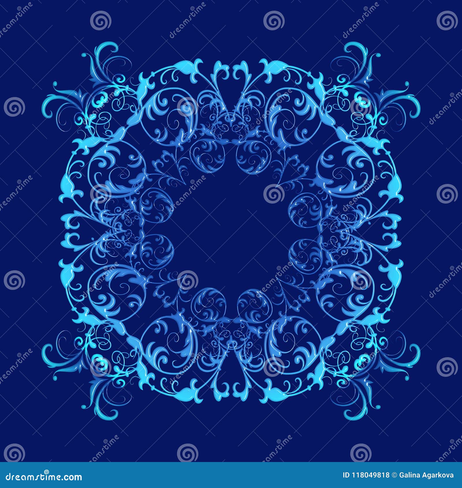 Baroque style blue texture stock illustration. Illustration of style ...