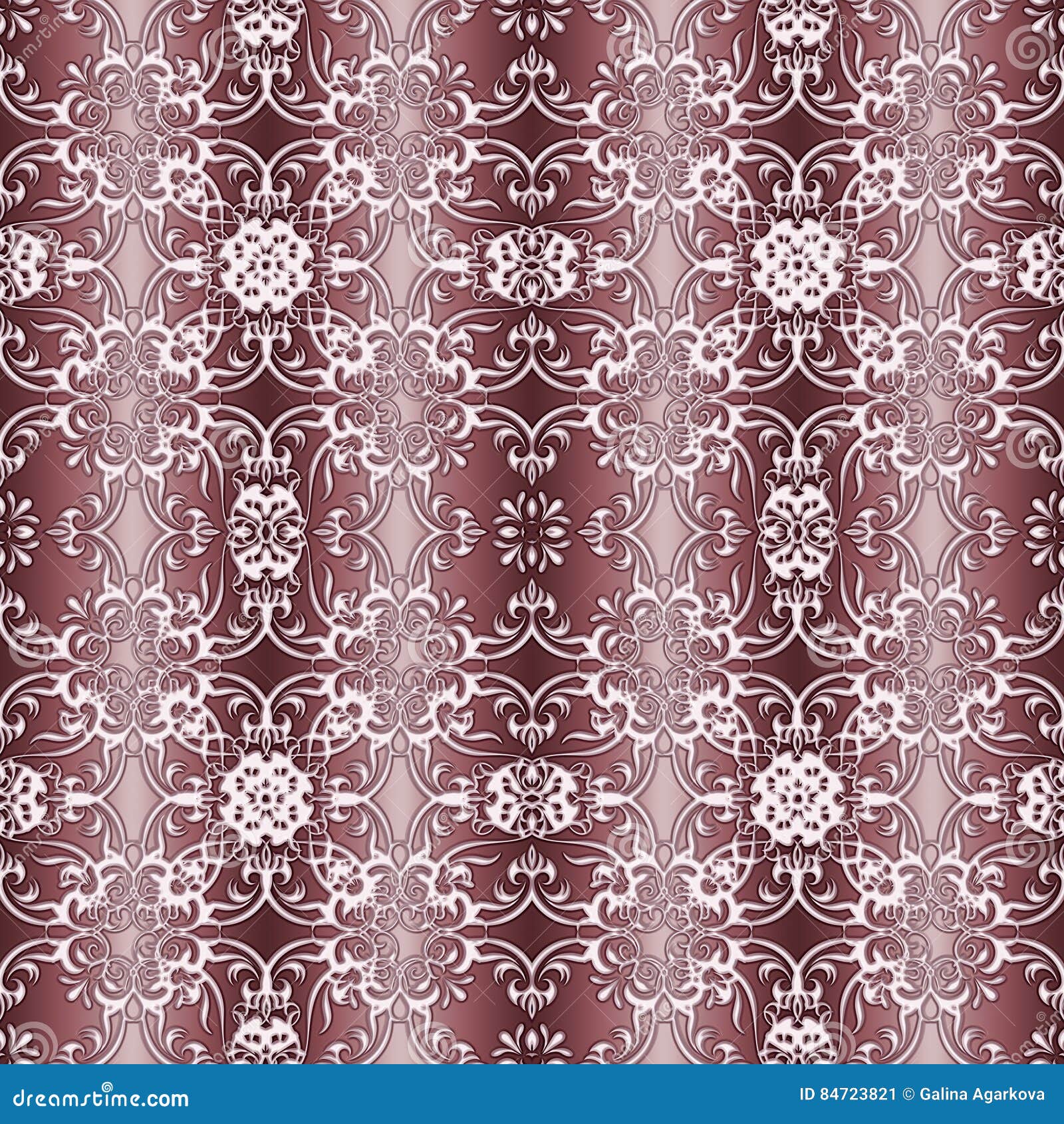 Baroque Style Seamless Pattern. Stock Illustration - Illustration of ...
