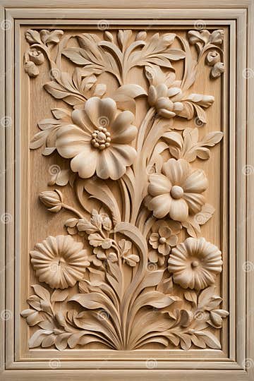 Baroque-style Square-shaped Decorative Panel Frame Made of Wood Stock ...