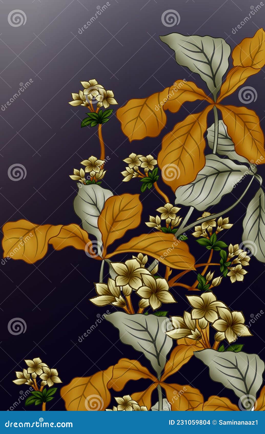 Baroque Textile Design Print Created Stock Illustration - Illustration ...
