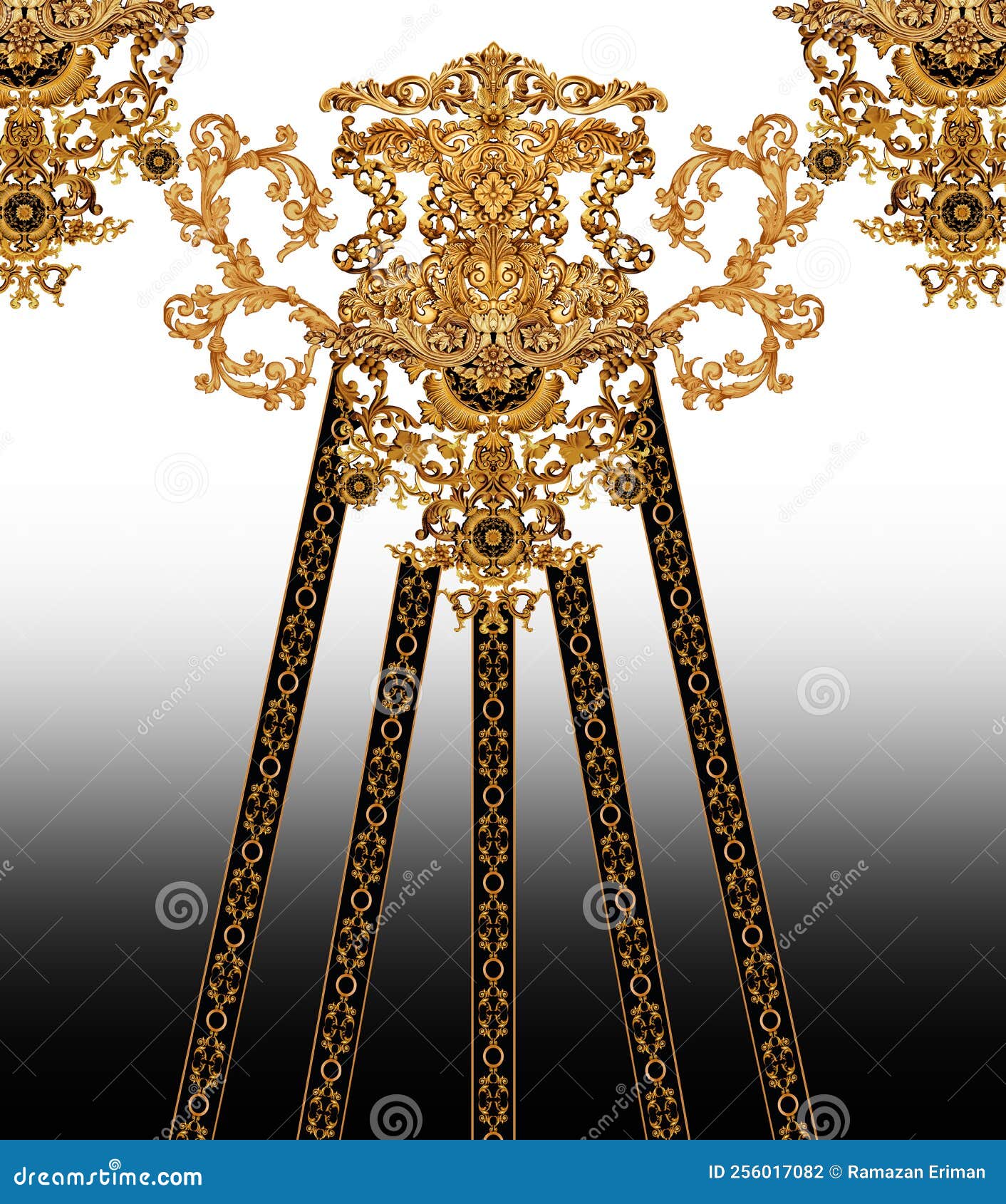 Baroque Texture Background. Vintage Illustration Texture Stock ...