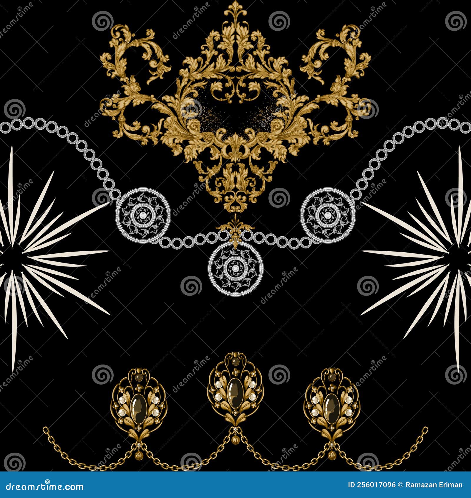 Baroque Texture Background. Vintage Illustration Texture Stock ...