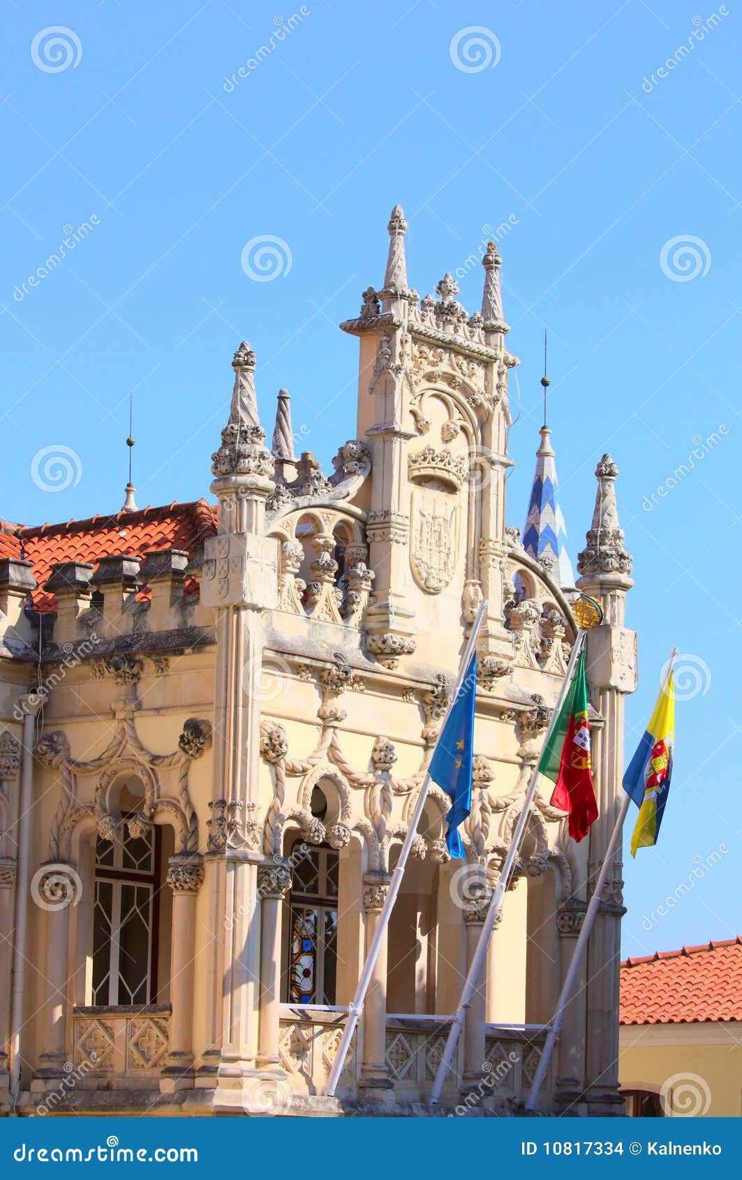 Baroque Tower Castle of Sintra Stock Photo - Image of europe, building ...
