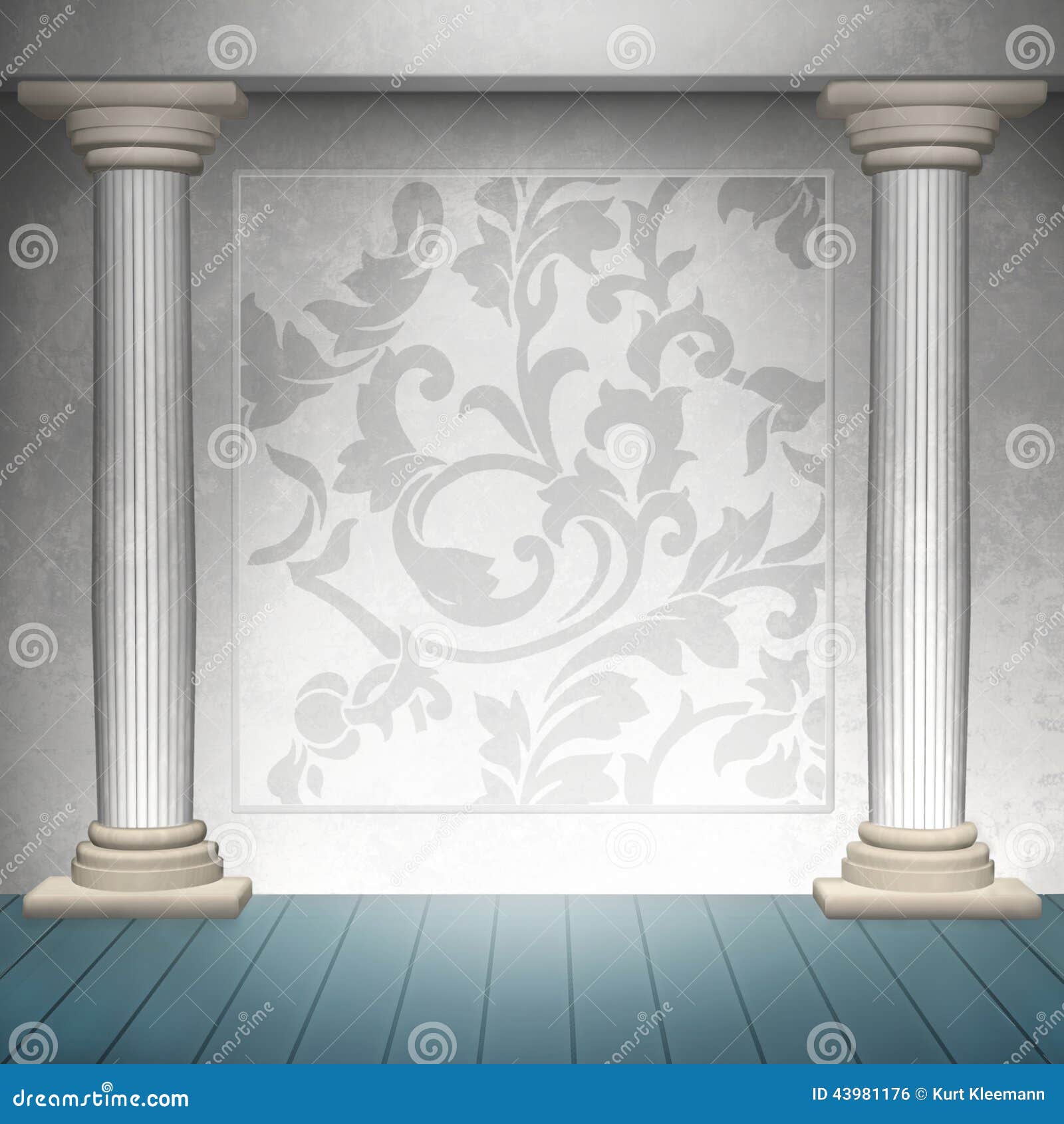 Baroque wall design stock illustration. Illustration of exhibition ...