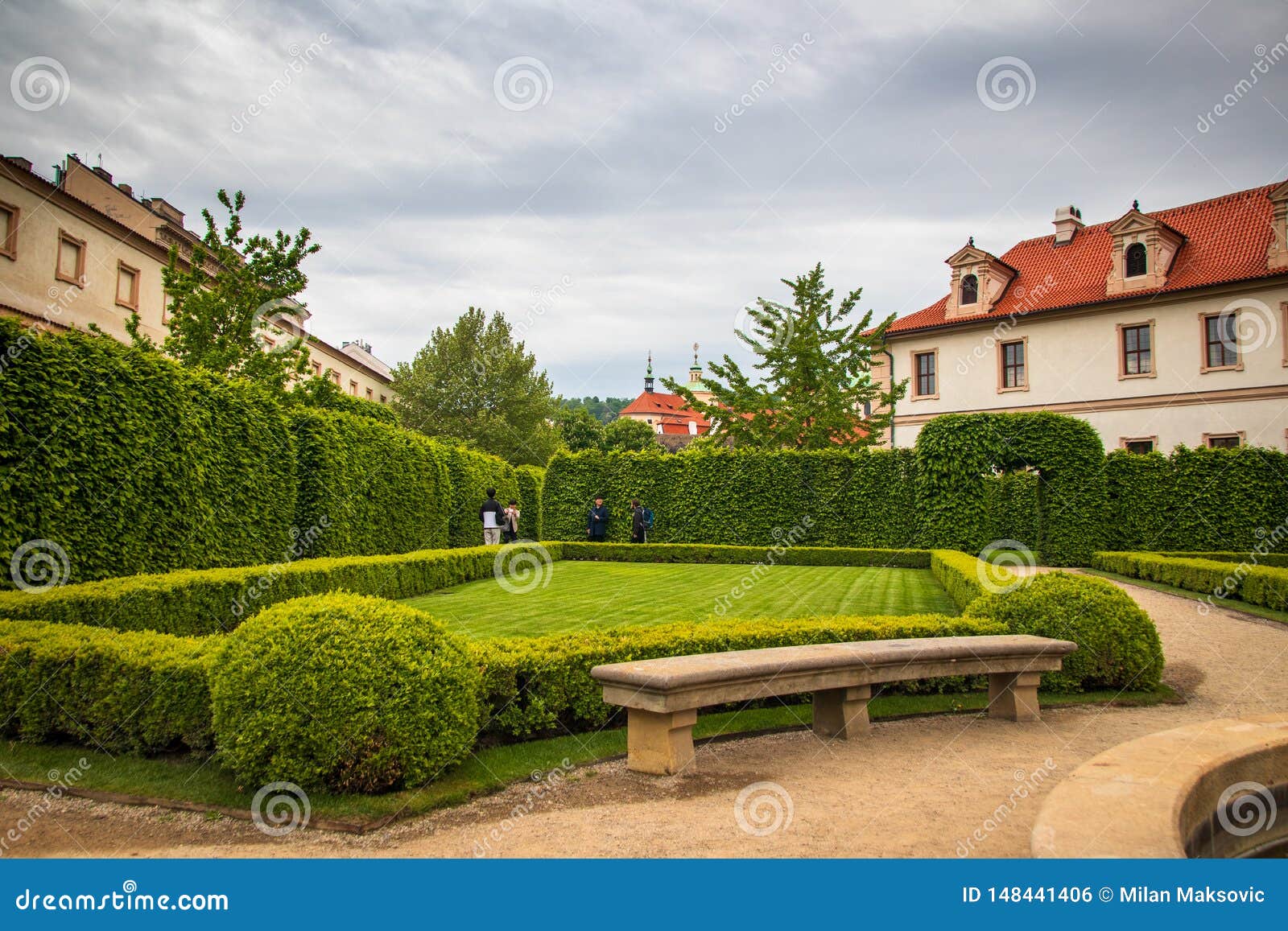 Baroque Wallenstein Garden in Prague Editorial Photo - Image of ...