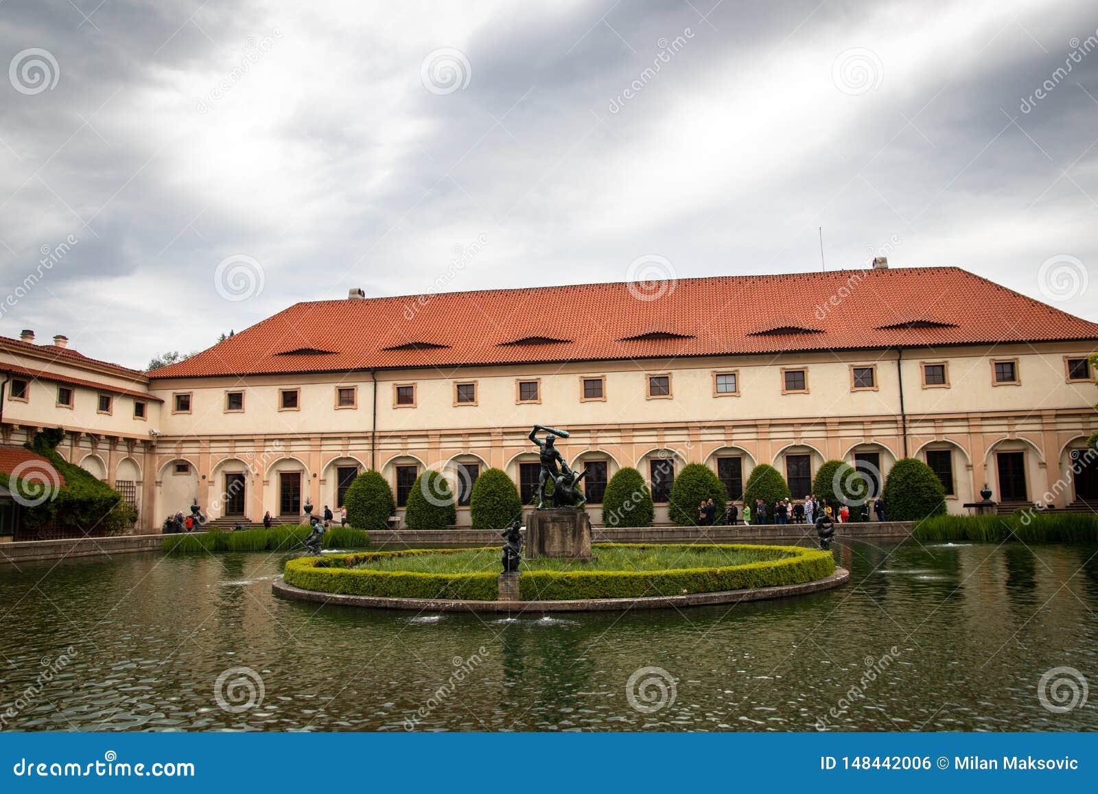 Baroque Wallenstein Garden in Prague Editorial Photo - Image of ...