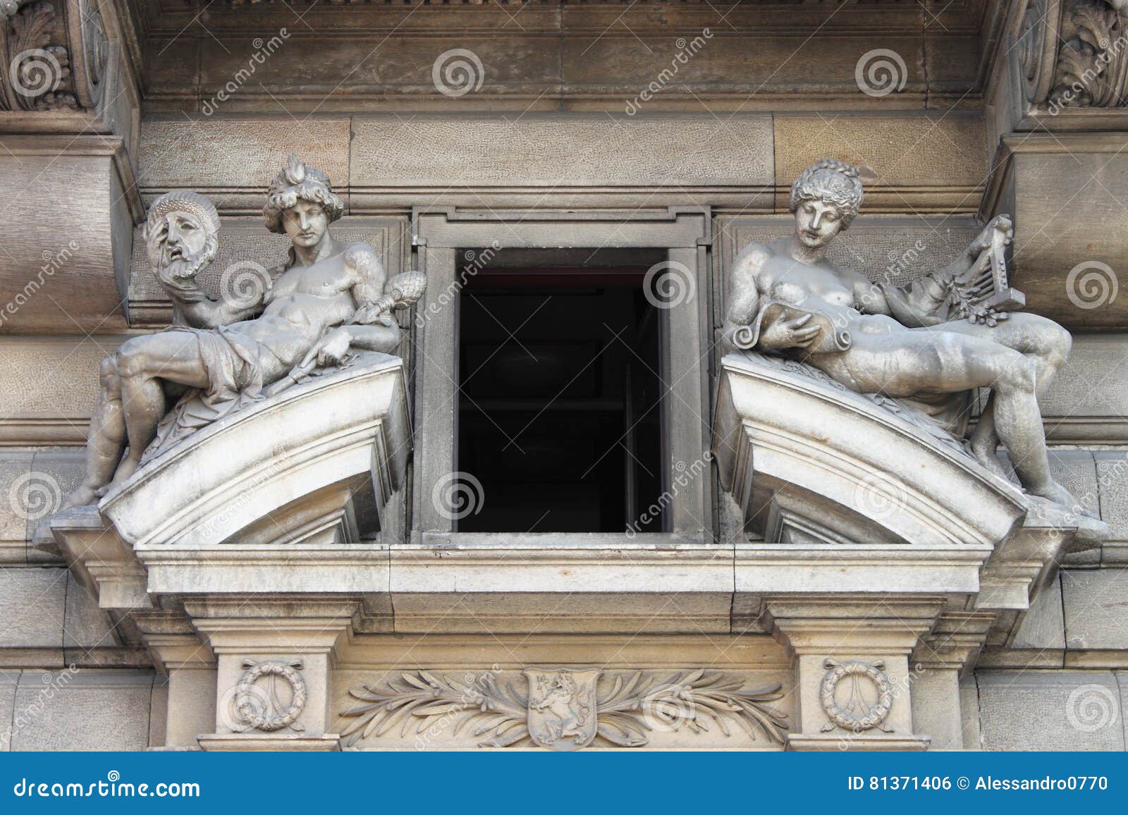 Baroque window in Prague stock photo. Image of prague - 81371406