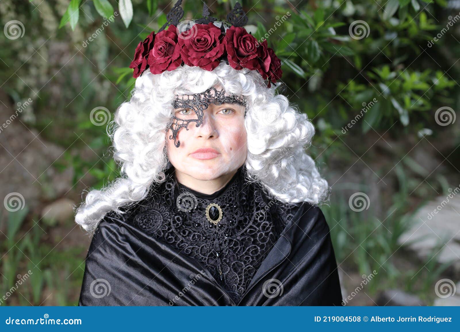 Baroque Woman with Pompous Masquerade Style Stock Photo - Image of girl ...