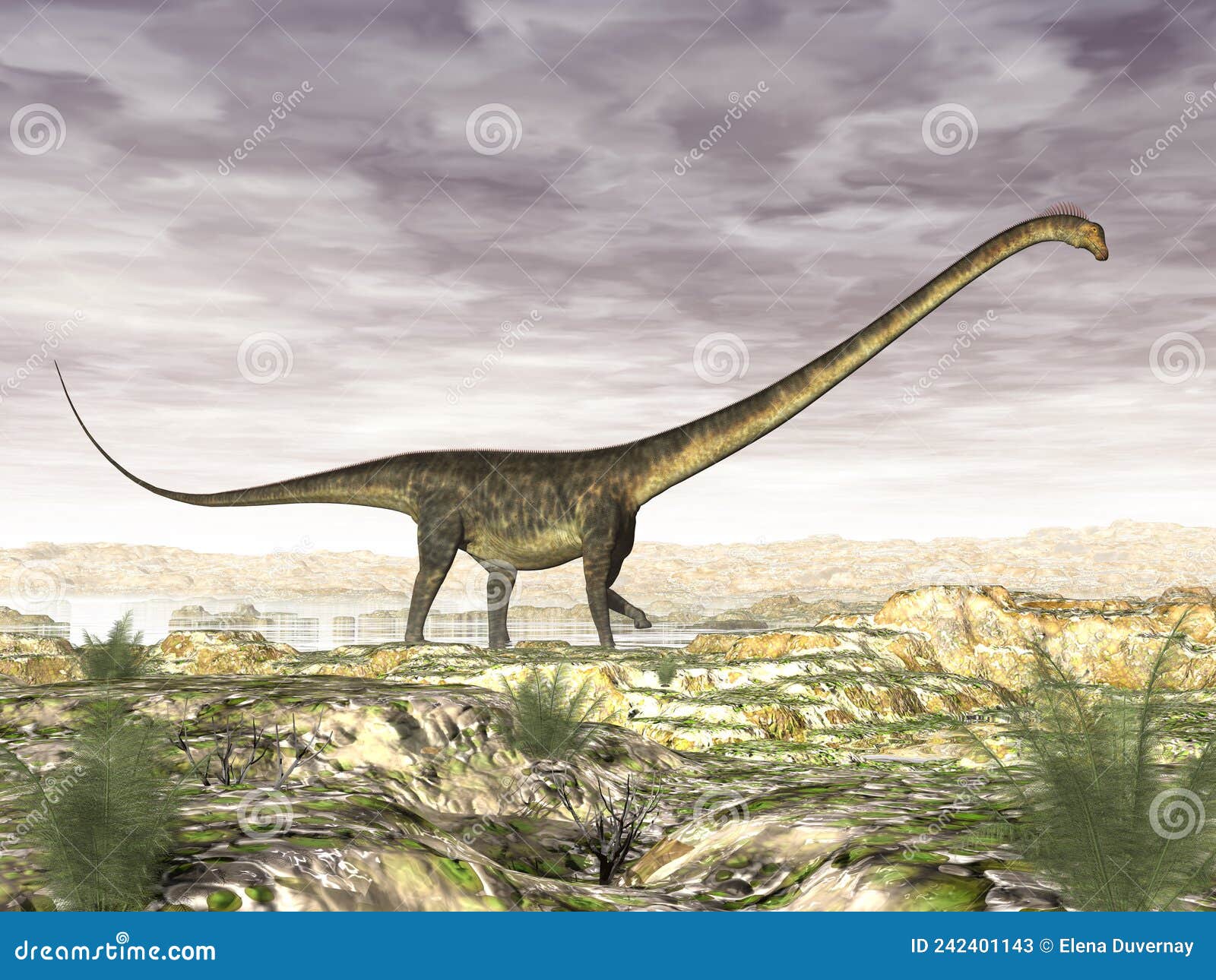 Barosaurus, Dinosaur Colored Icon. Can Be Used For Web, Logo, Mobile ...