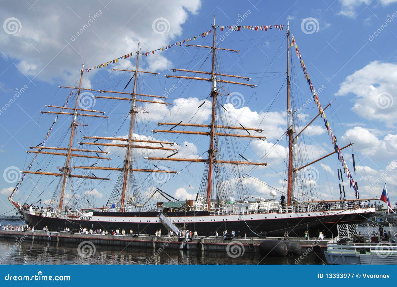 Barque stock image. Image of ensign, barque, regatta - 13333977