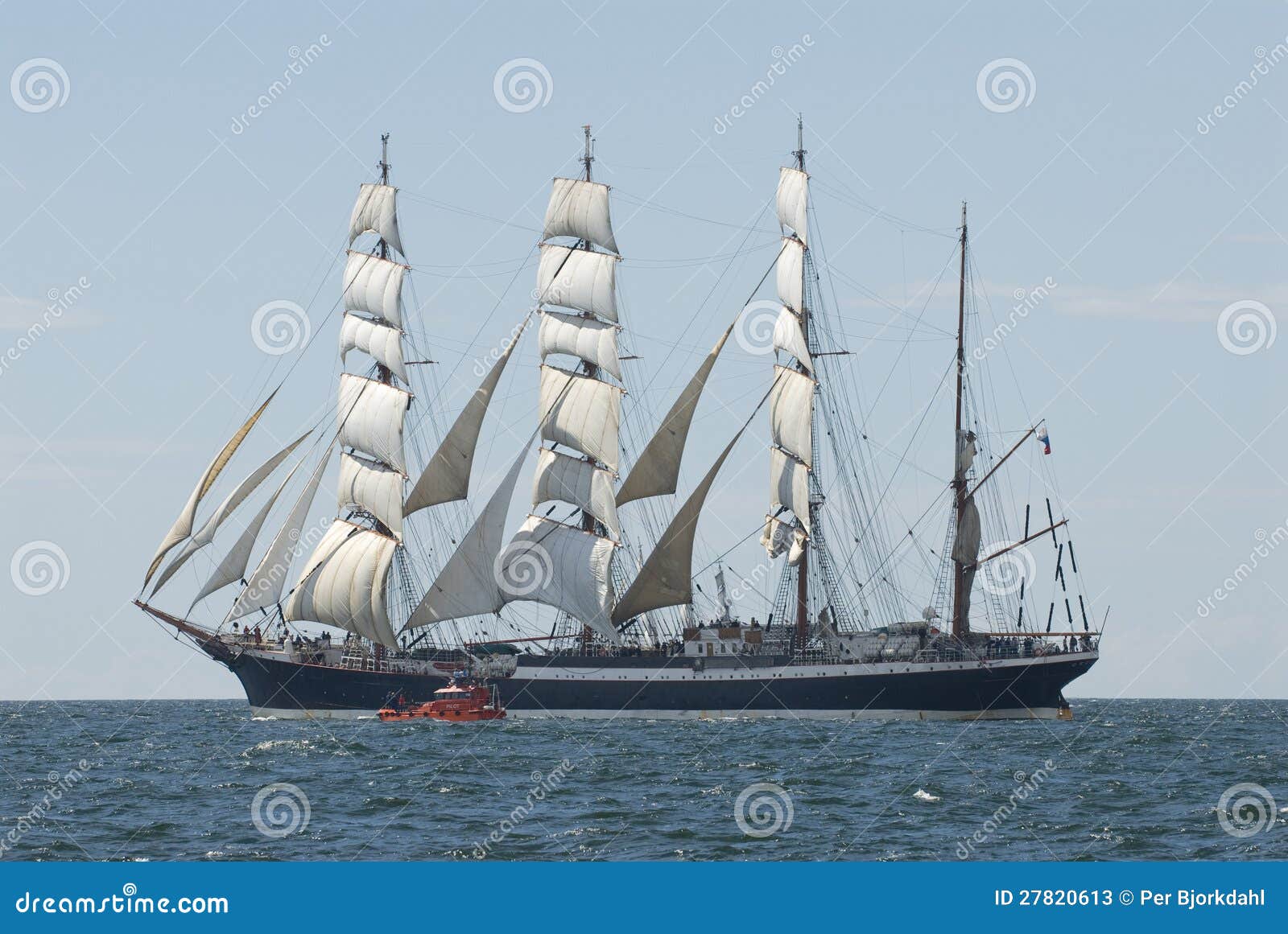 Barque Sedov editorial stock photo. Image of naval, staysail - 27820613