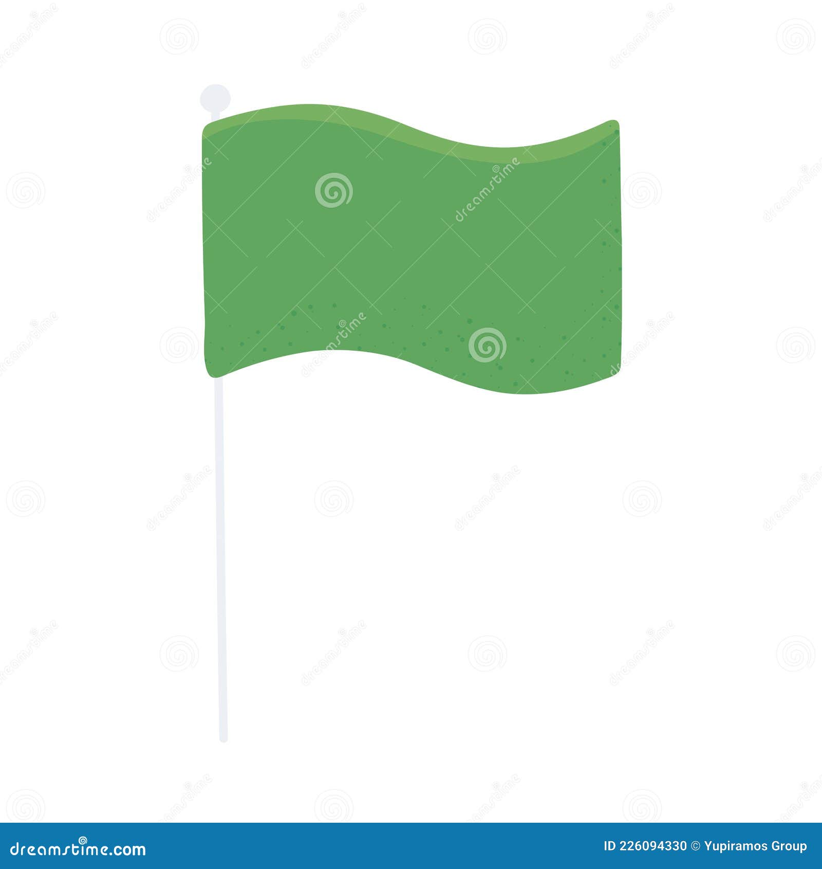 Barra de bandera verde ilustración del vector. Ilustración de bandera ...