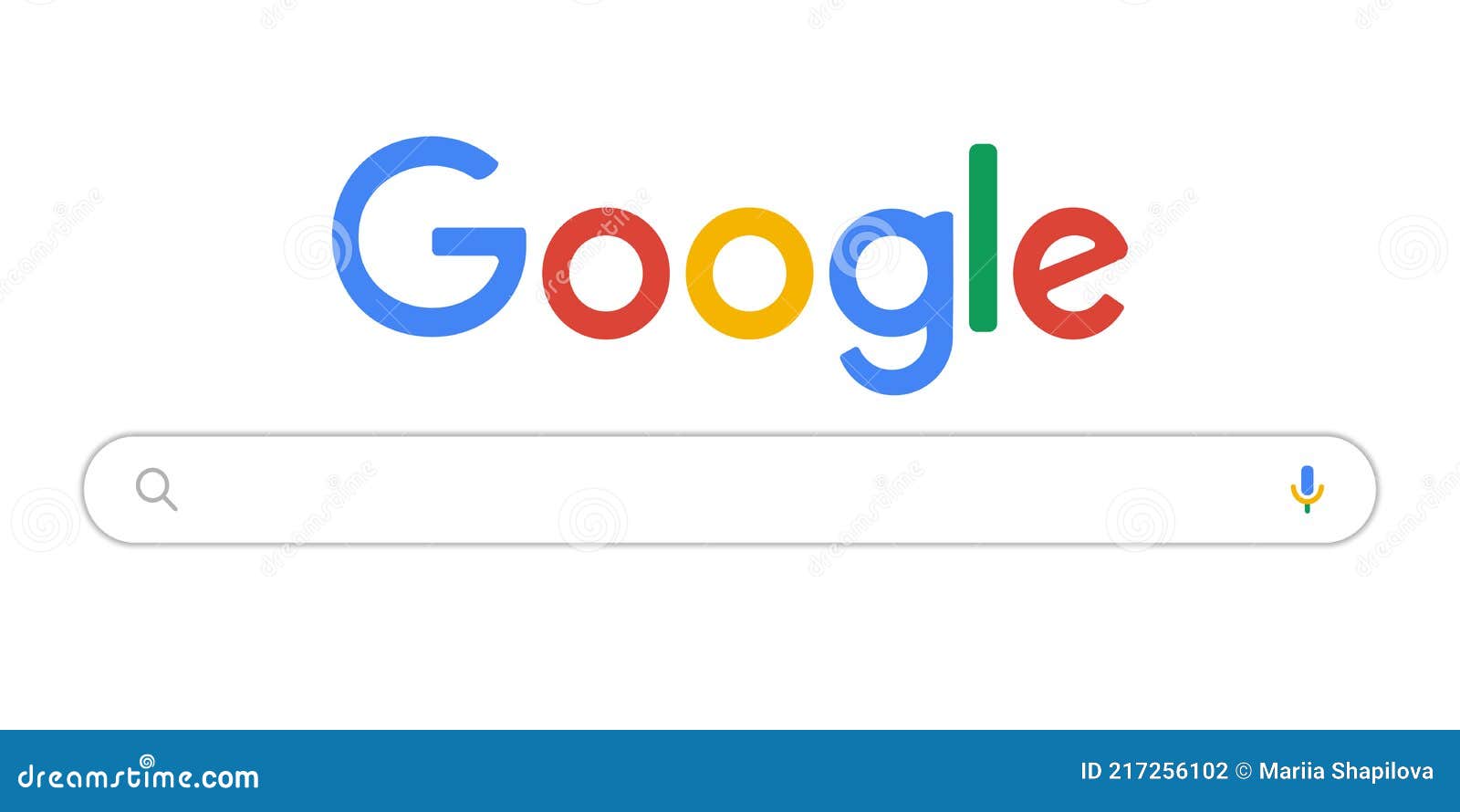 Barra De Búsqueda De Google Fotografía editorial - Ilustración de plano, panel: 217256102