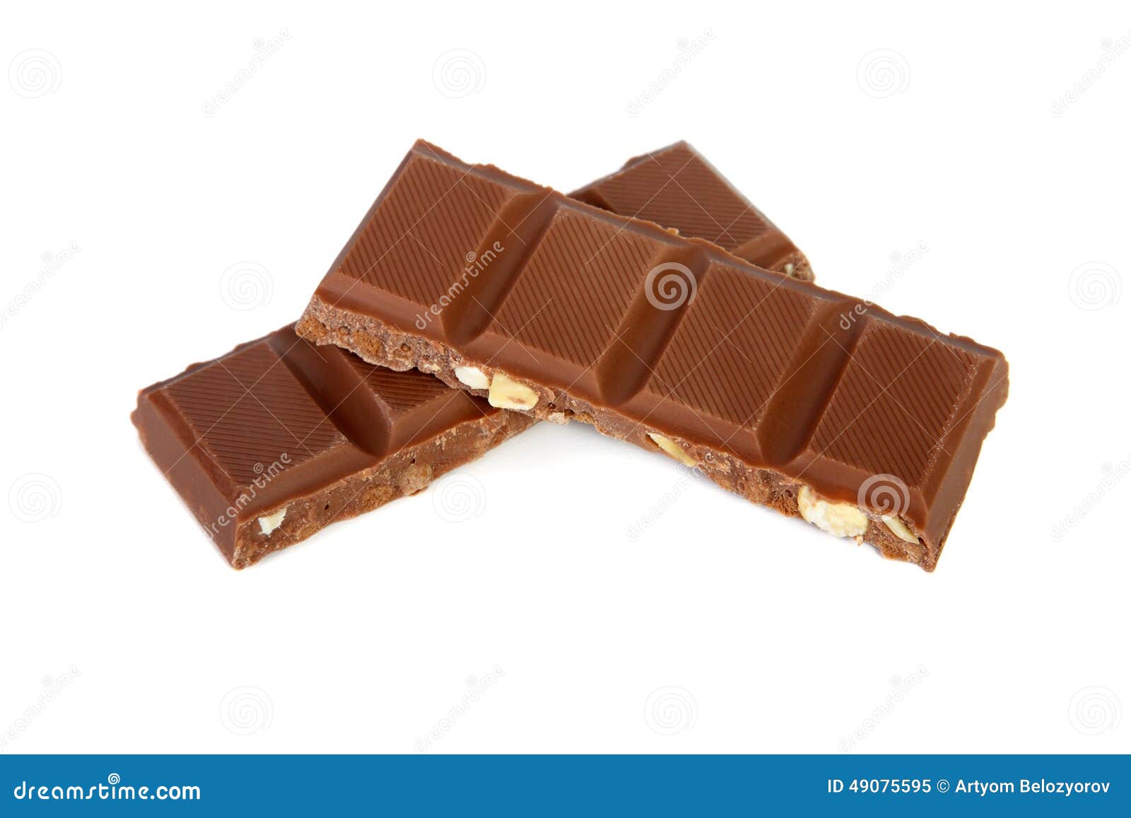 Barra de chocolate imagem de stock. Imagem de confeitaria - 49075595