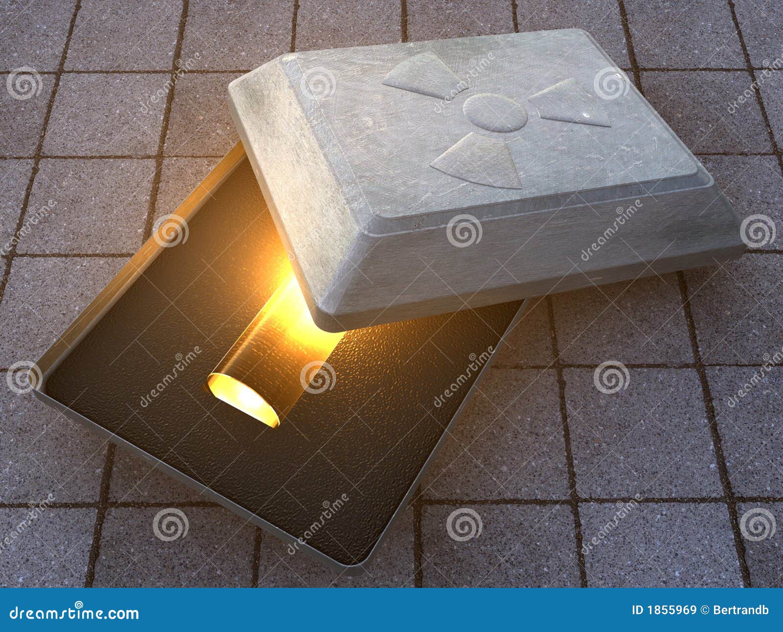 Barra Di Combustibile Nucleare - Energia Illimitata Illustrazione di ...