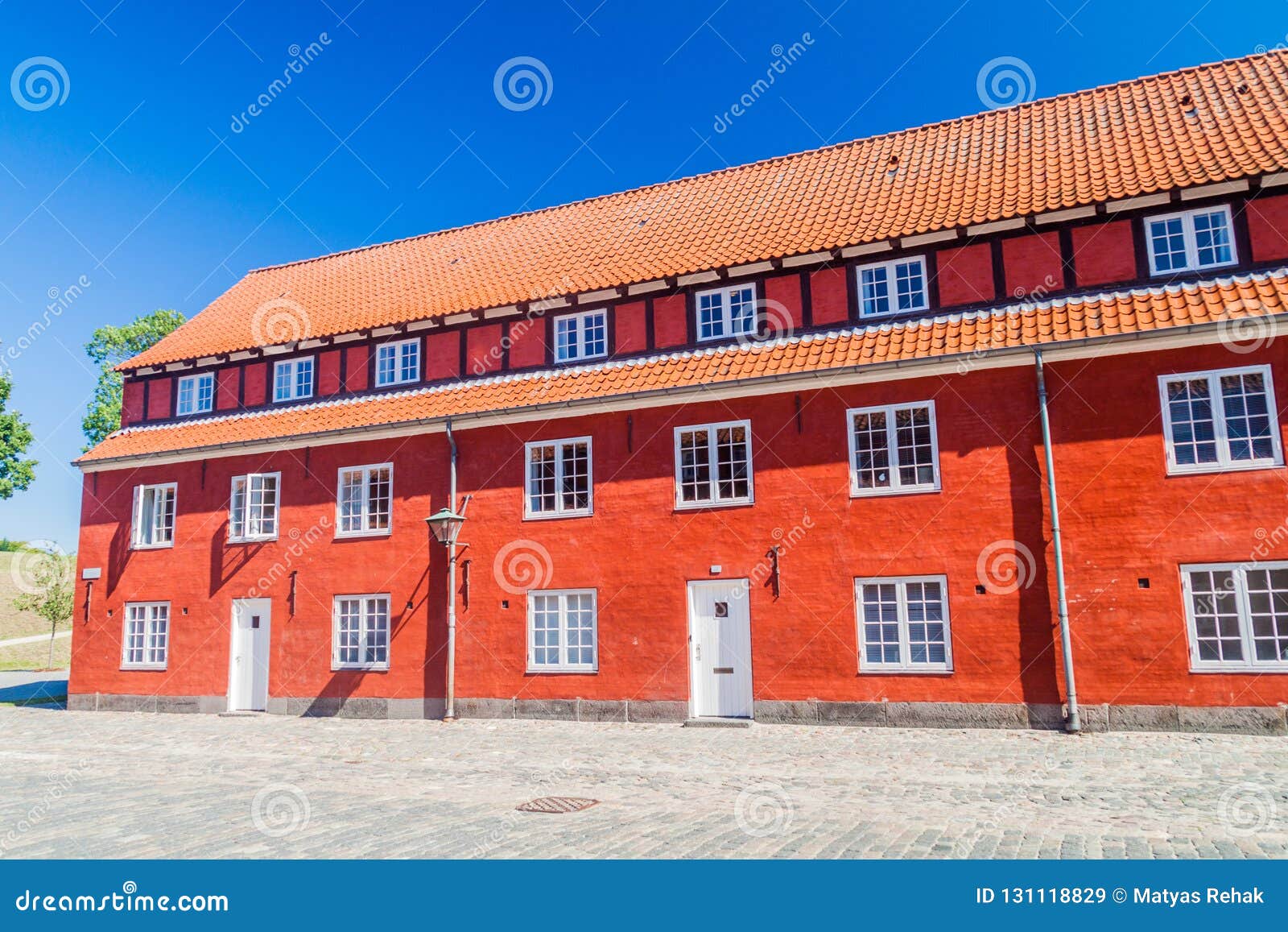 Barracks in Kastelelt Citadel in Copenhagen, Denma Stock Image - Image ...