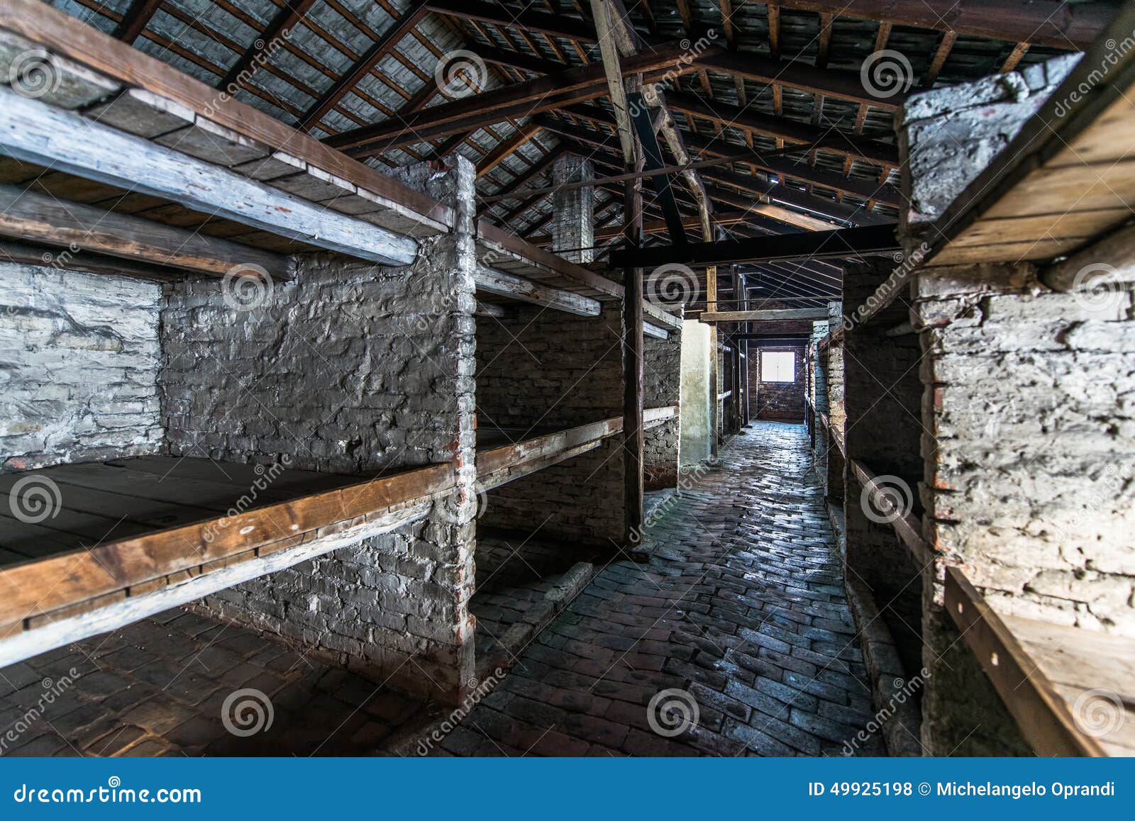 Barracks Of The Nazi Concentration Camp Auschwitz Bi Editorial Image ...