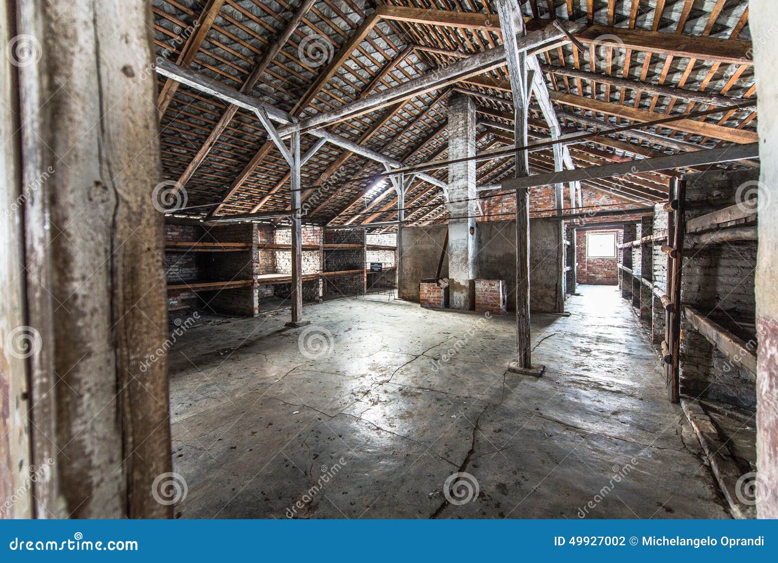 Barracks Of The Nazi Concentration Camp Auschwitz Bi Editorial Image ...