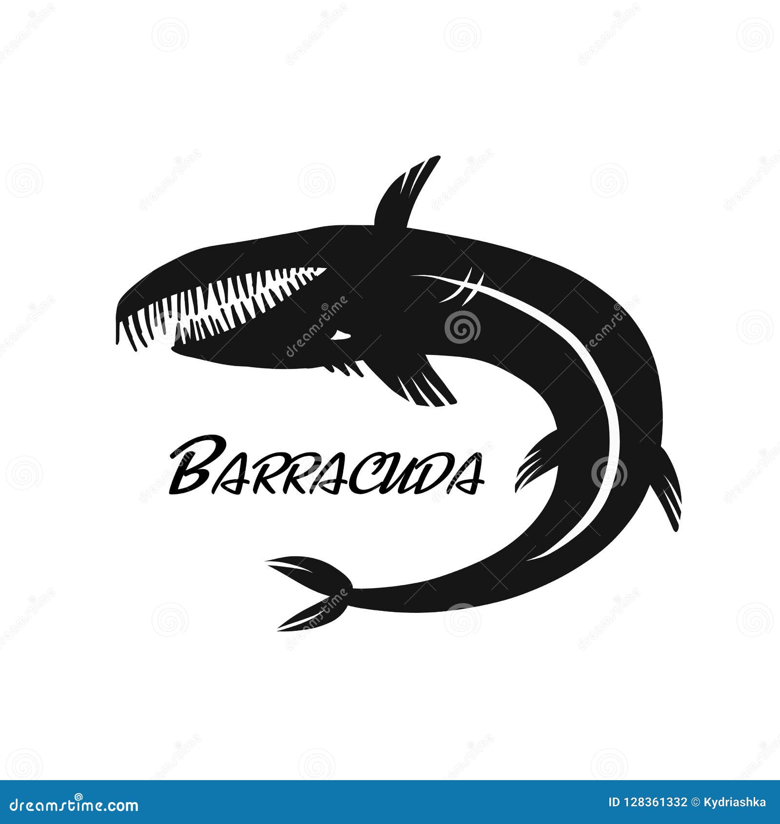 Barracuda Fish for Your Design Stock Vector - Illustration of animal ...
