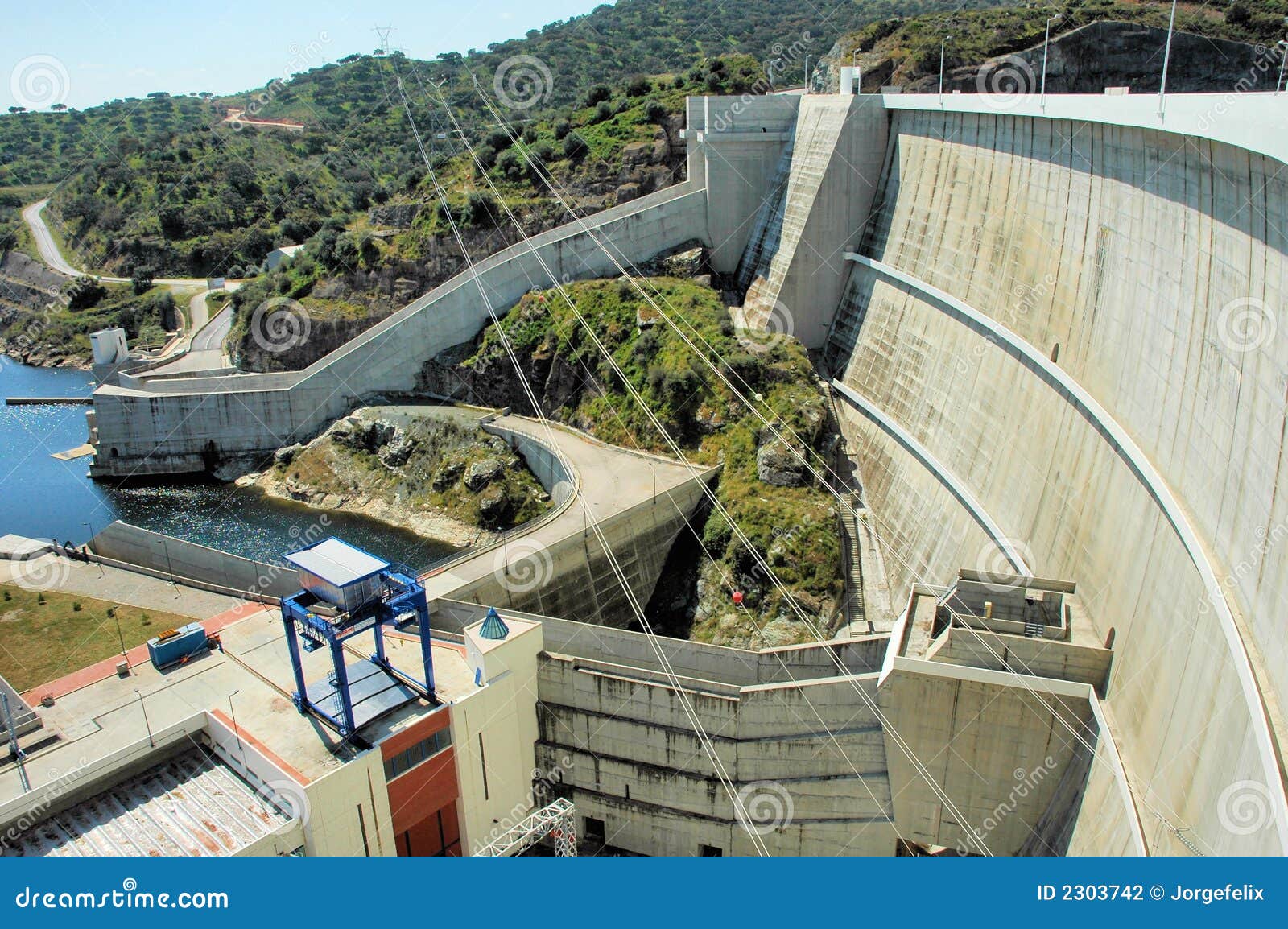 Barrage stock photo. Image of portugal, plant, force, outdoor - 2303742