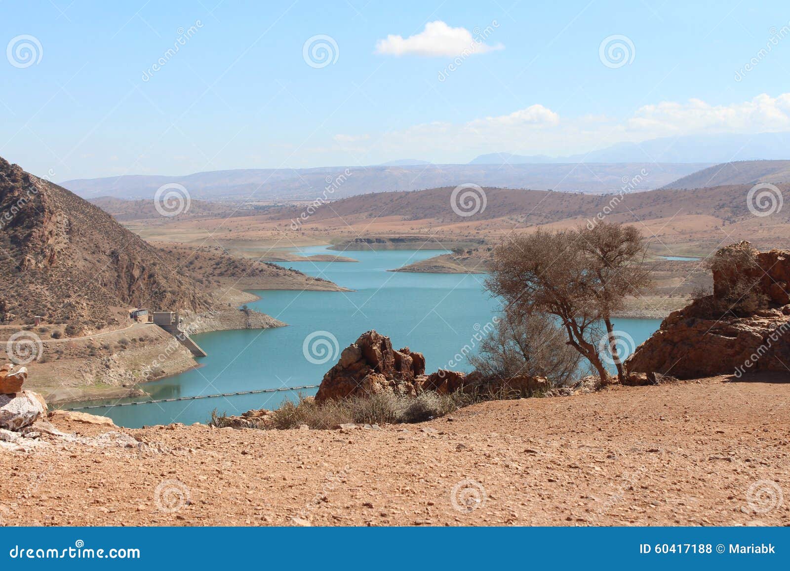 Barrage Al Massira, Morocco. Stock Photo - Image of embankment, gravity ...