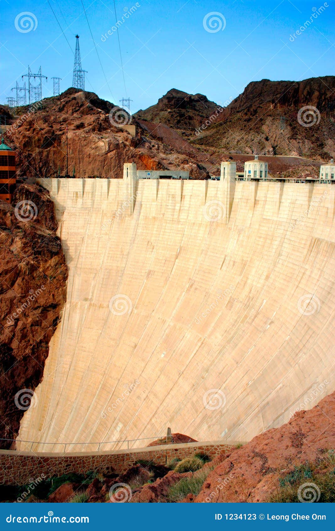 Barrage de Hoover image stock. Image du désert, réservoir - 1234123