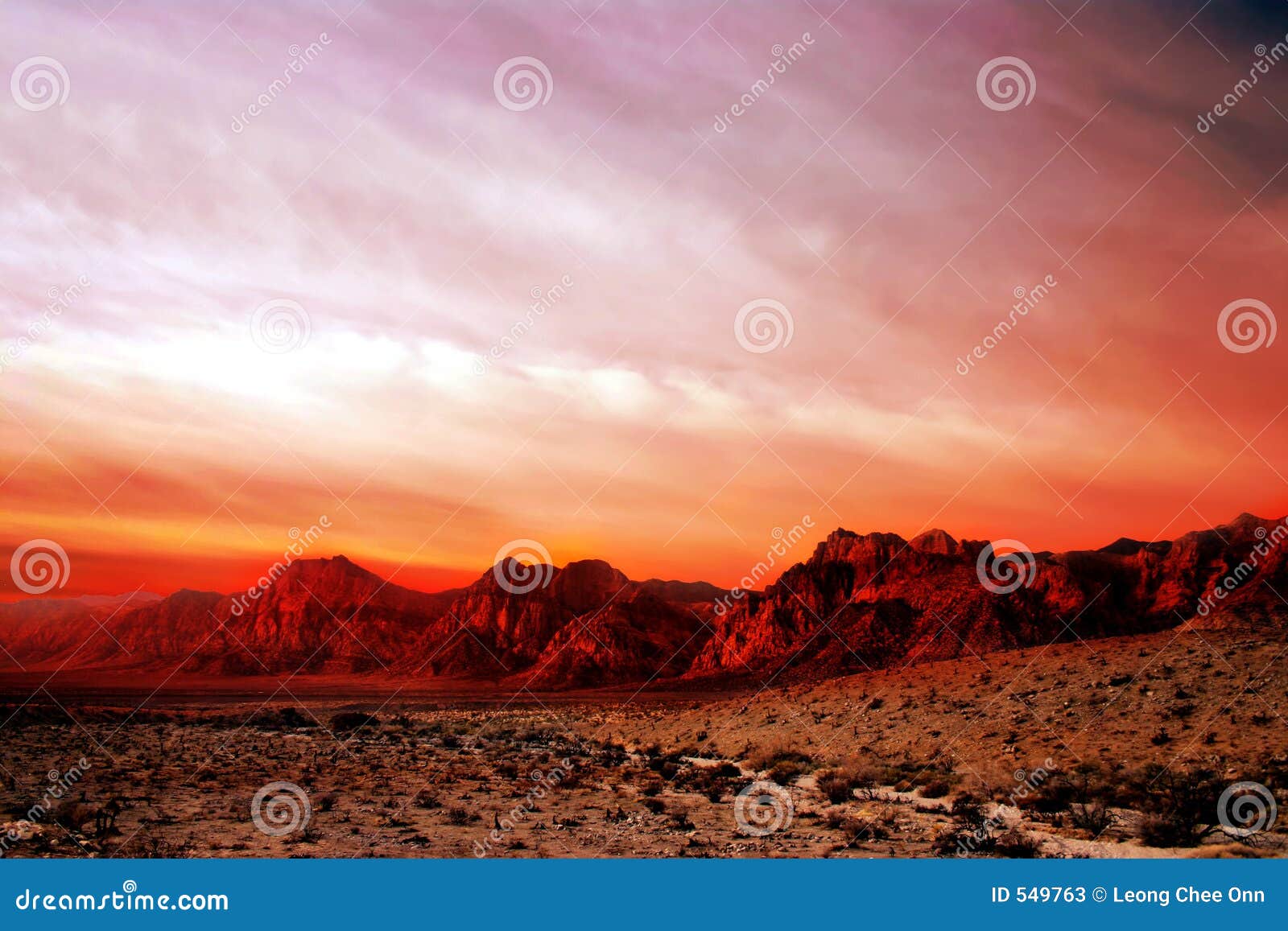Barranca Roja De La Roca, Nevada Imagen de archivo - Imagen de ...