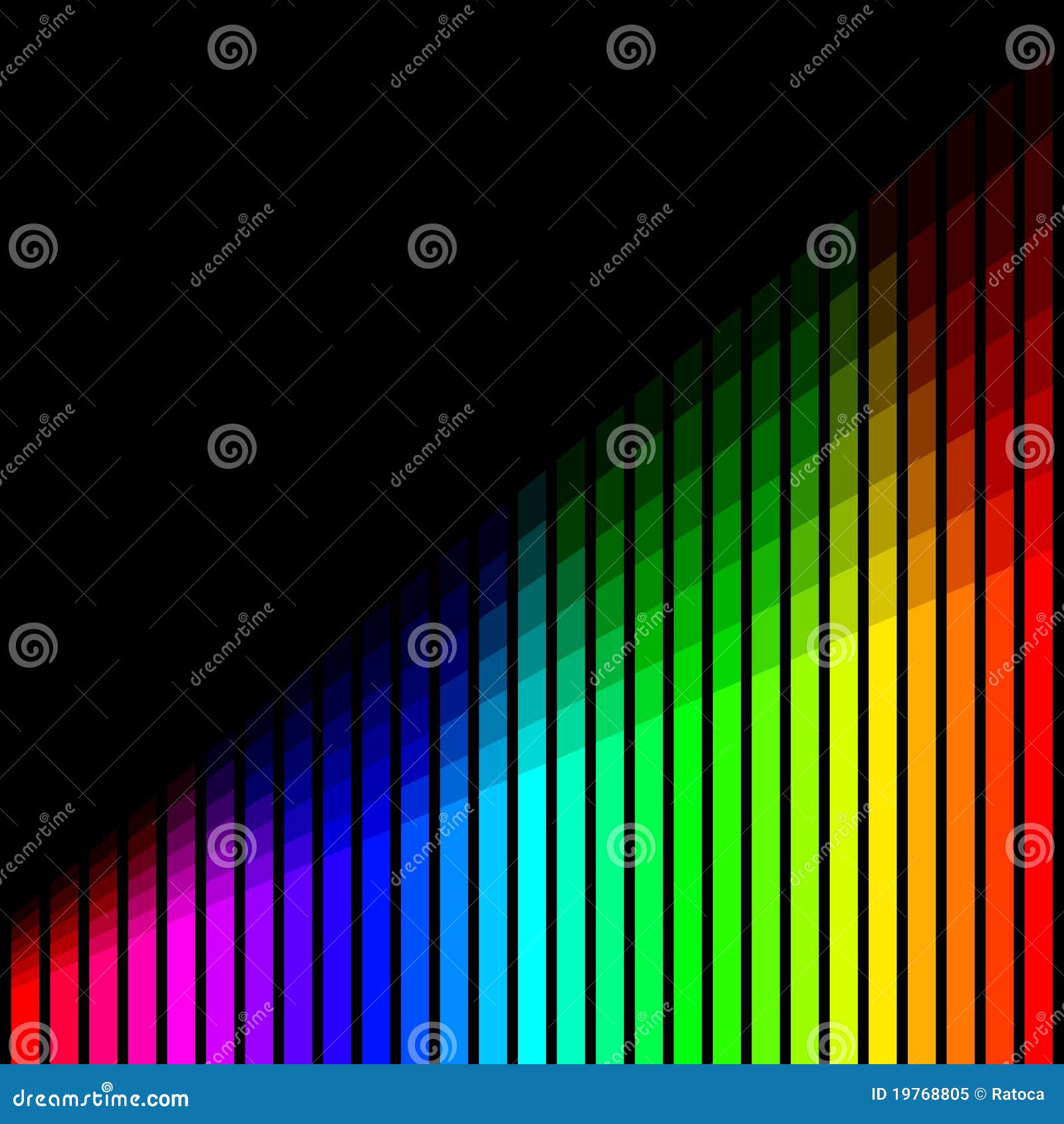 Barras de color ilustración del vector. Ilustración de brillante - 19768805