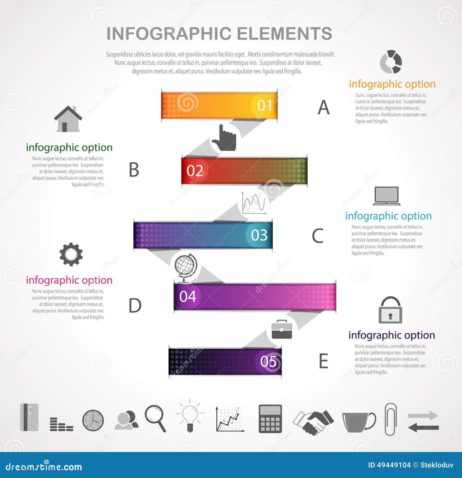 Barre l'option infographic illustration de vecteur. Illustration du ...