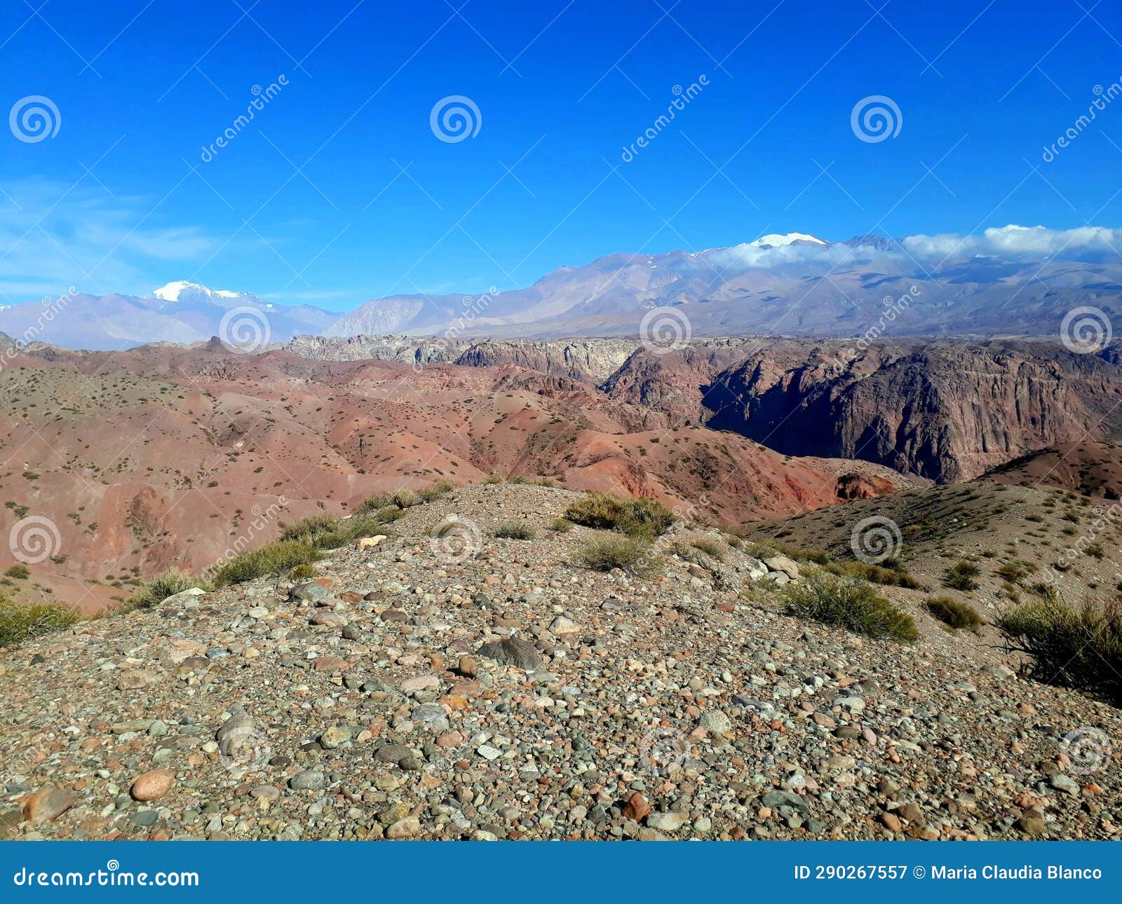 Barreal, San Juan, Argentine Stock Image - Image of hill, landscape ...