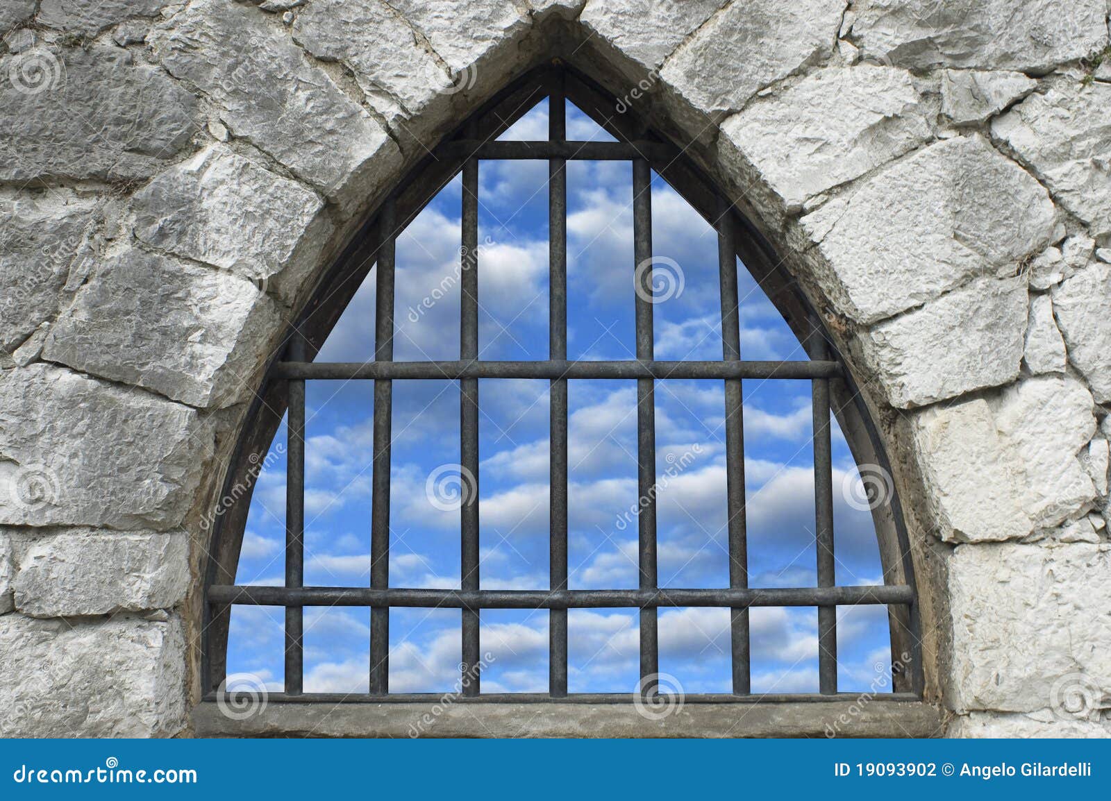 Barred window stock photo. Image of concept, closed, metal - 19093902