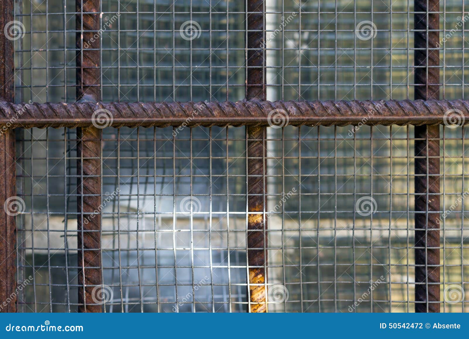 Barred window stock photo. Image of lattice, brick, exterior - 50542472